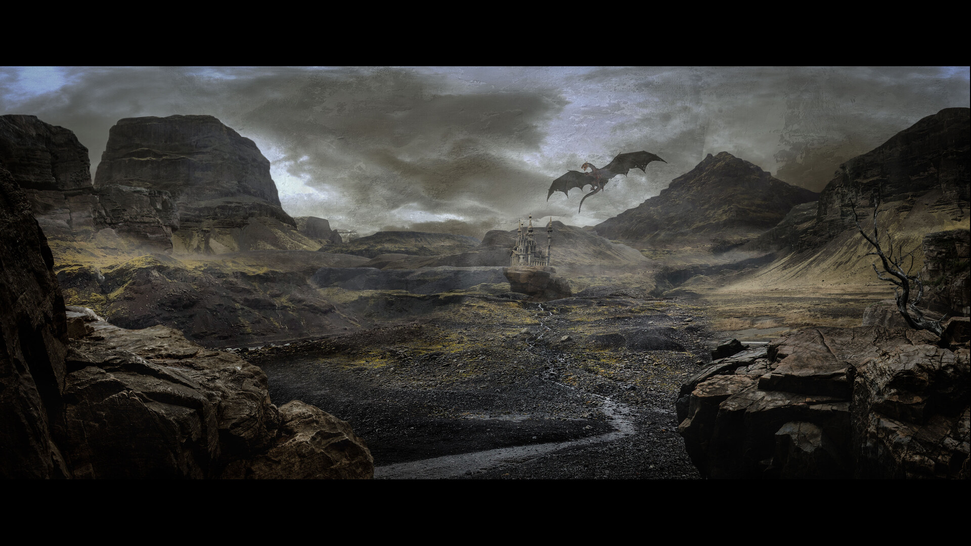 ArtStation - Kitbashing environment design fantasy concept art Photoshop