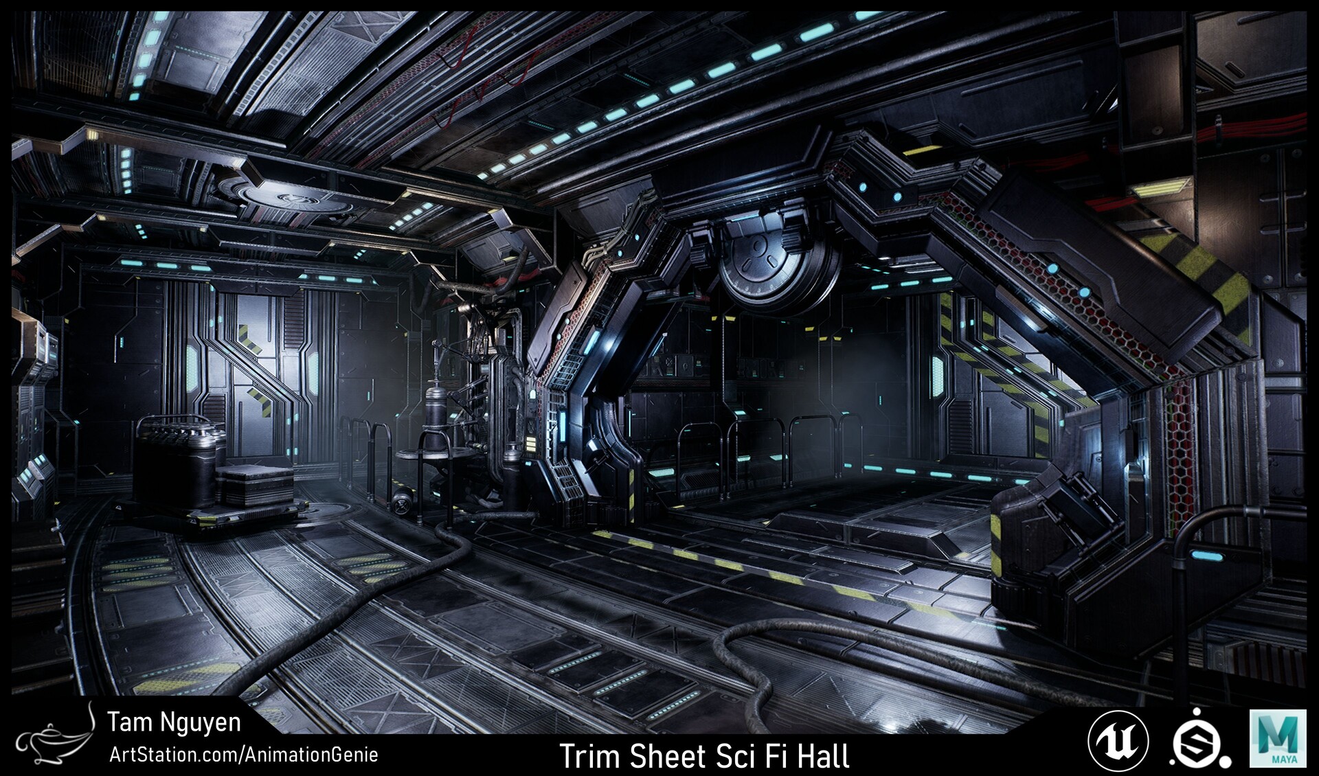 Tam Nguyen - Sci Fi Hall Space Station - Unreal Engine