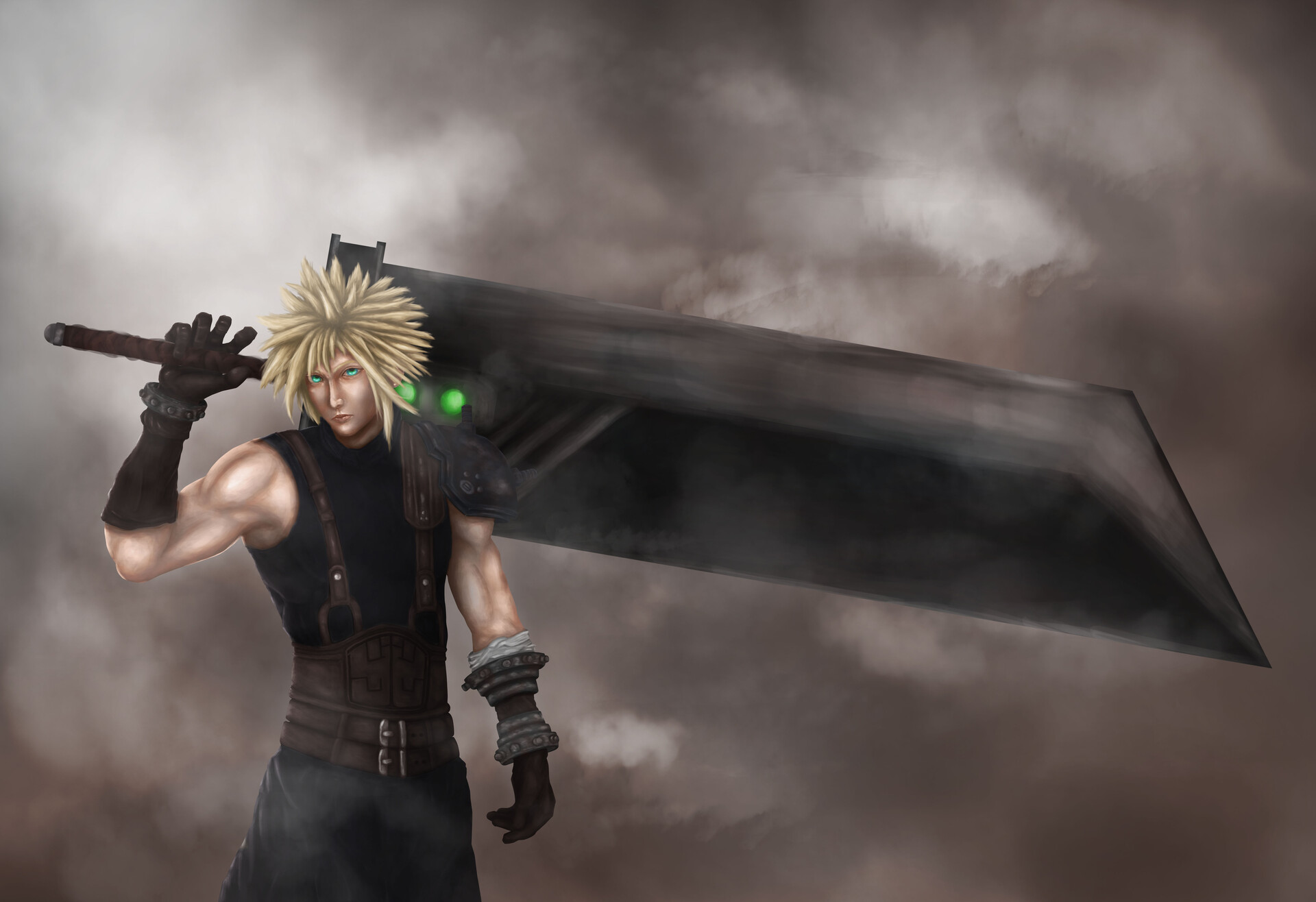 ArtStation - Final Fantasy 7 Cloud Strife Fanart