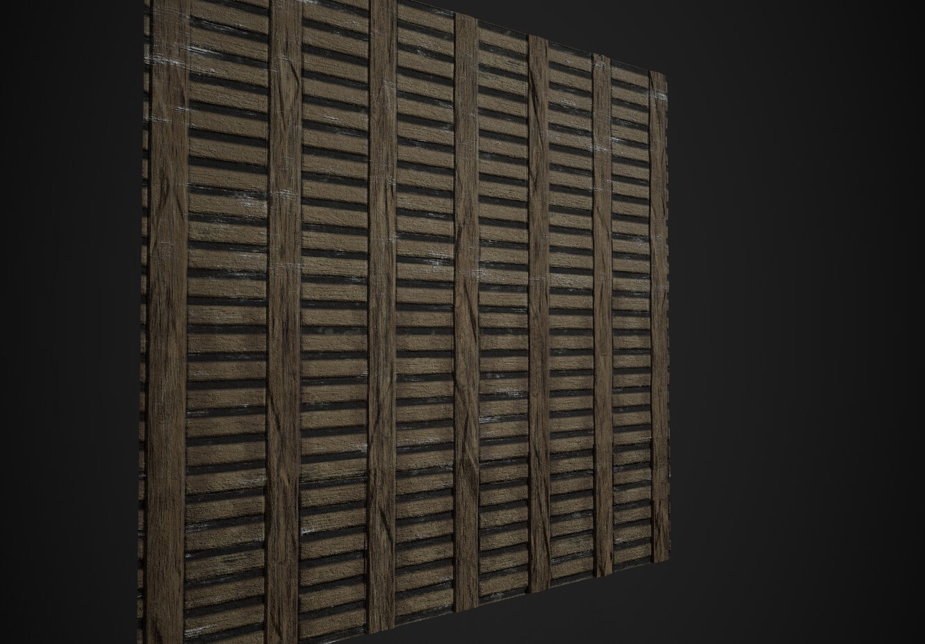 ArtStation - Wooden structural wall