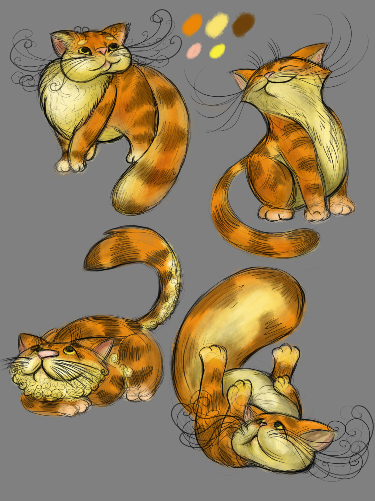 ArtStation - Cat concept for animation