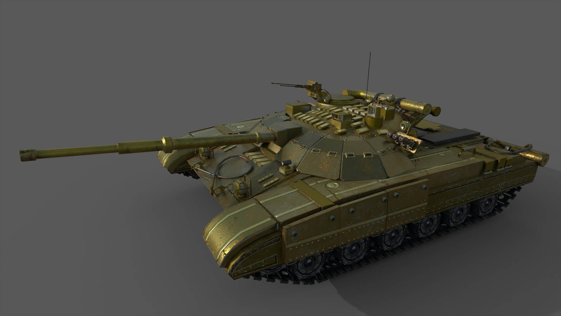 ArtStation - KunWL 3d training tank