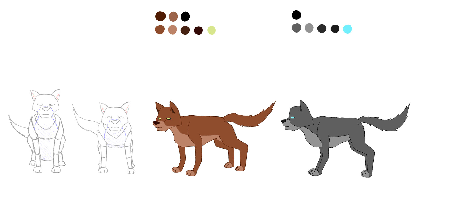 Ryan Keefe - Thesis Film Creature Design Turnarounds
