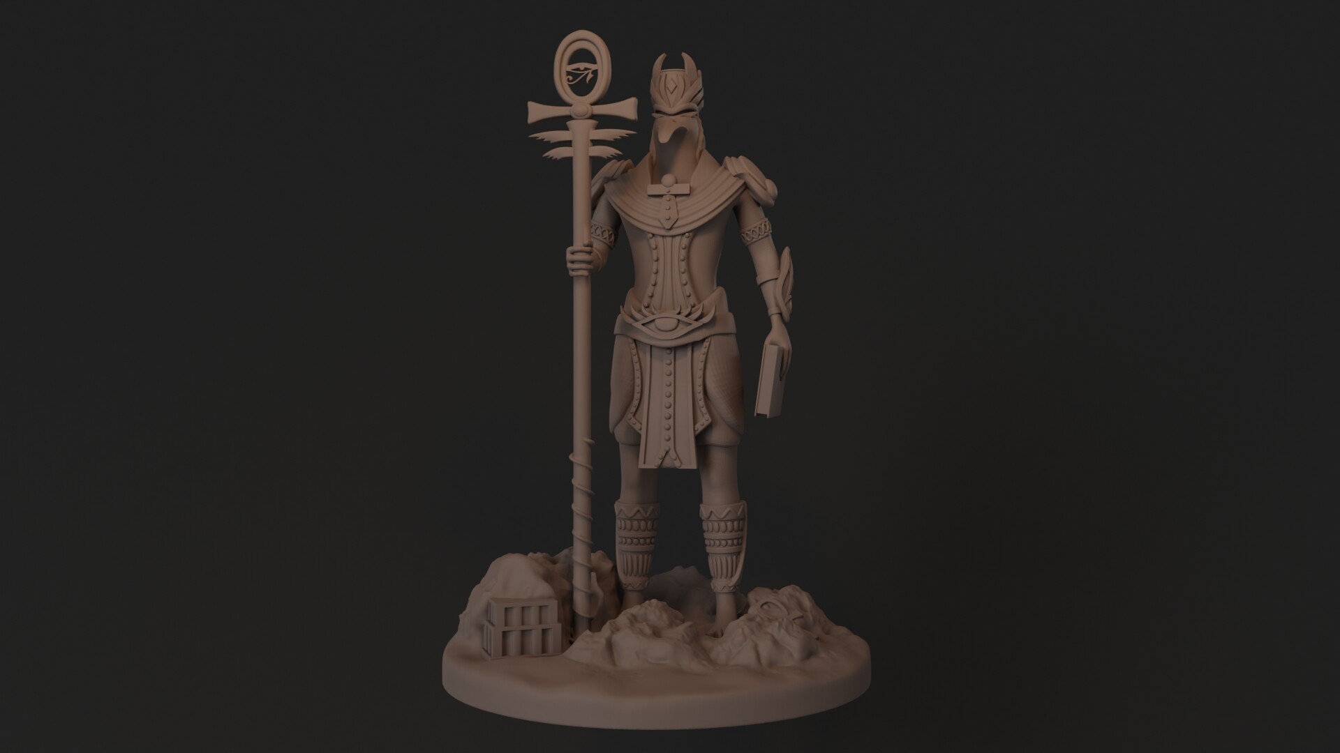 ArtStation - God Thoth Miniature