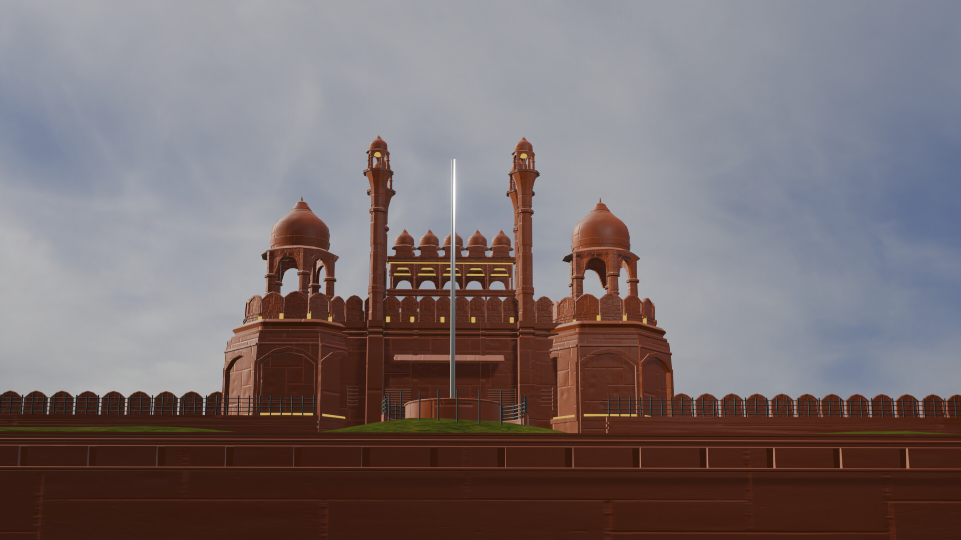 Koushik Karar - India Red Fort 3D Model