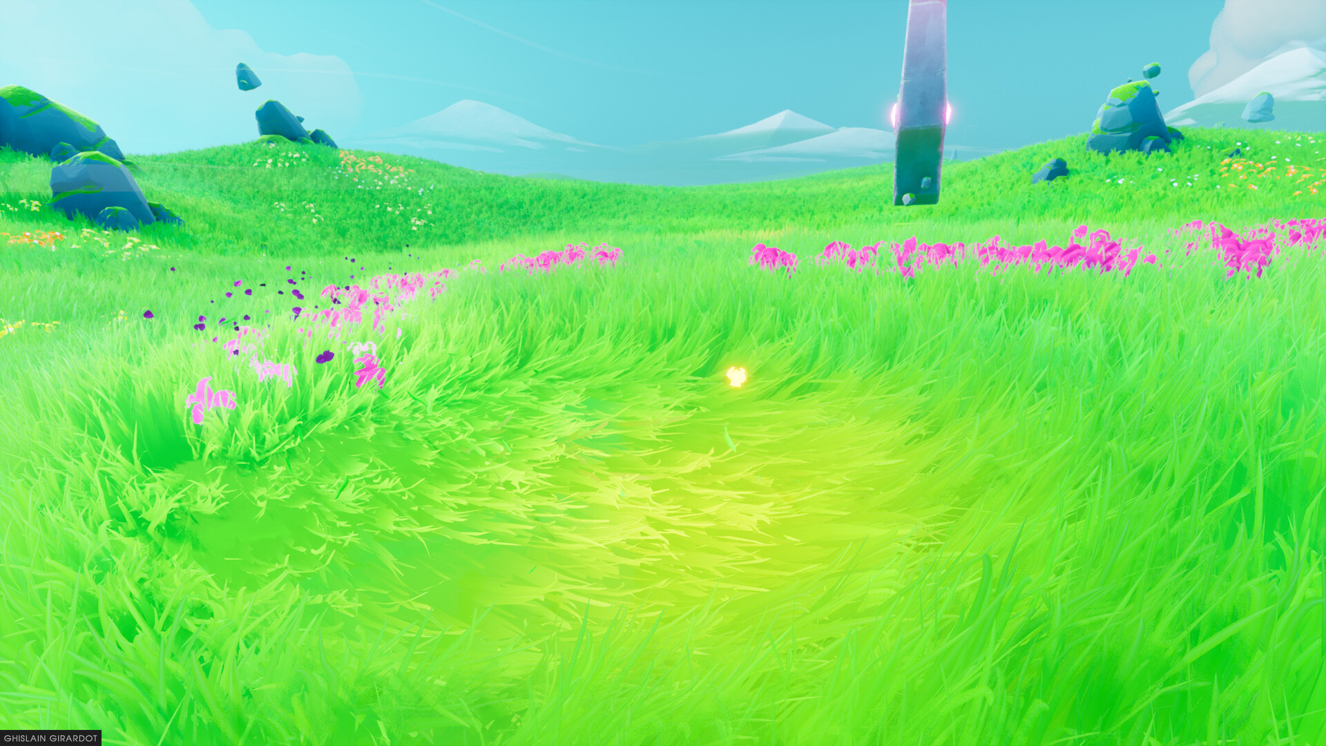 Ghislain GIRARDOT - Unreal Engine Blueprint System - Grass Interaction