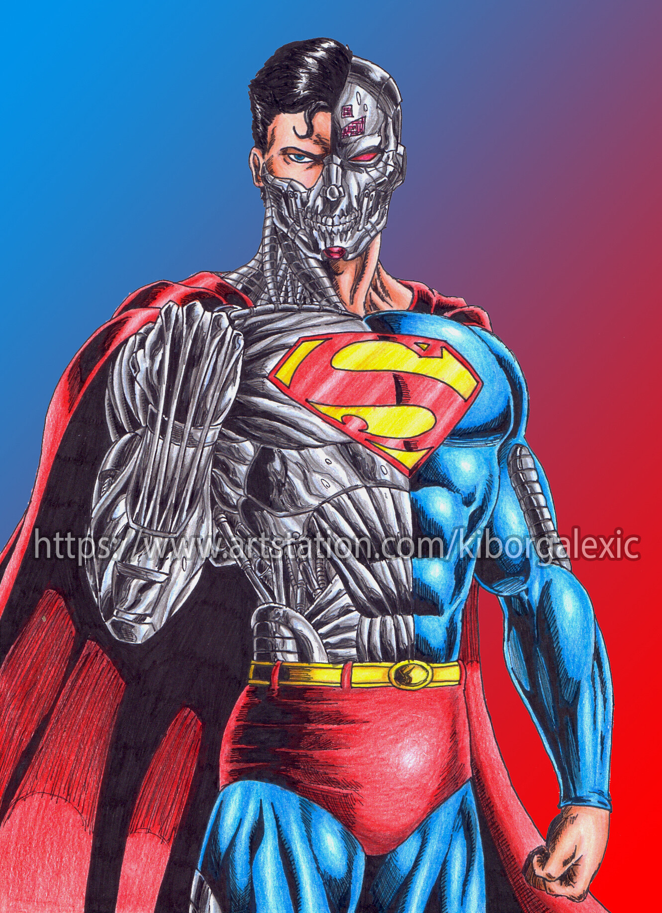 ArtStation - Cyborg Superman