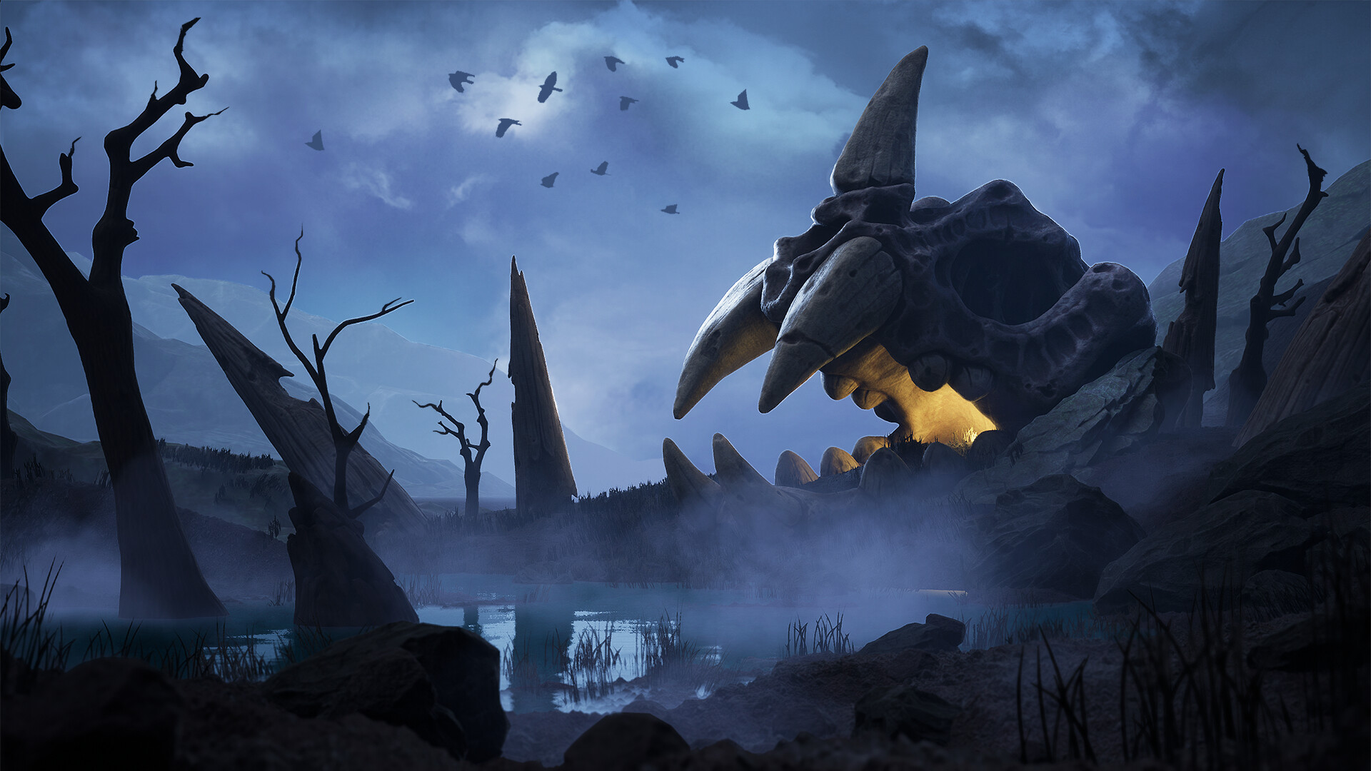 ArtStation - Skull Environment