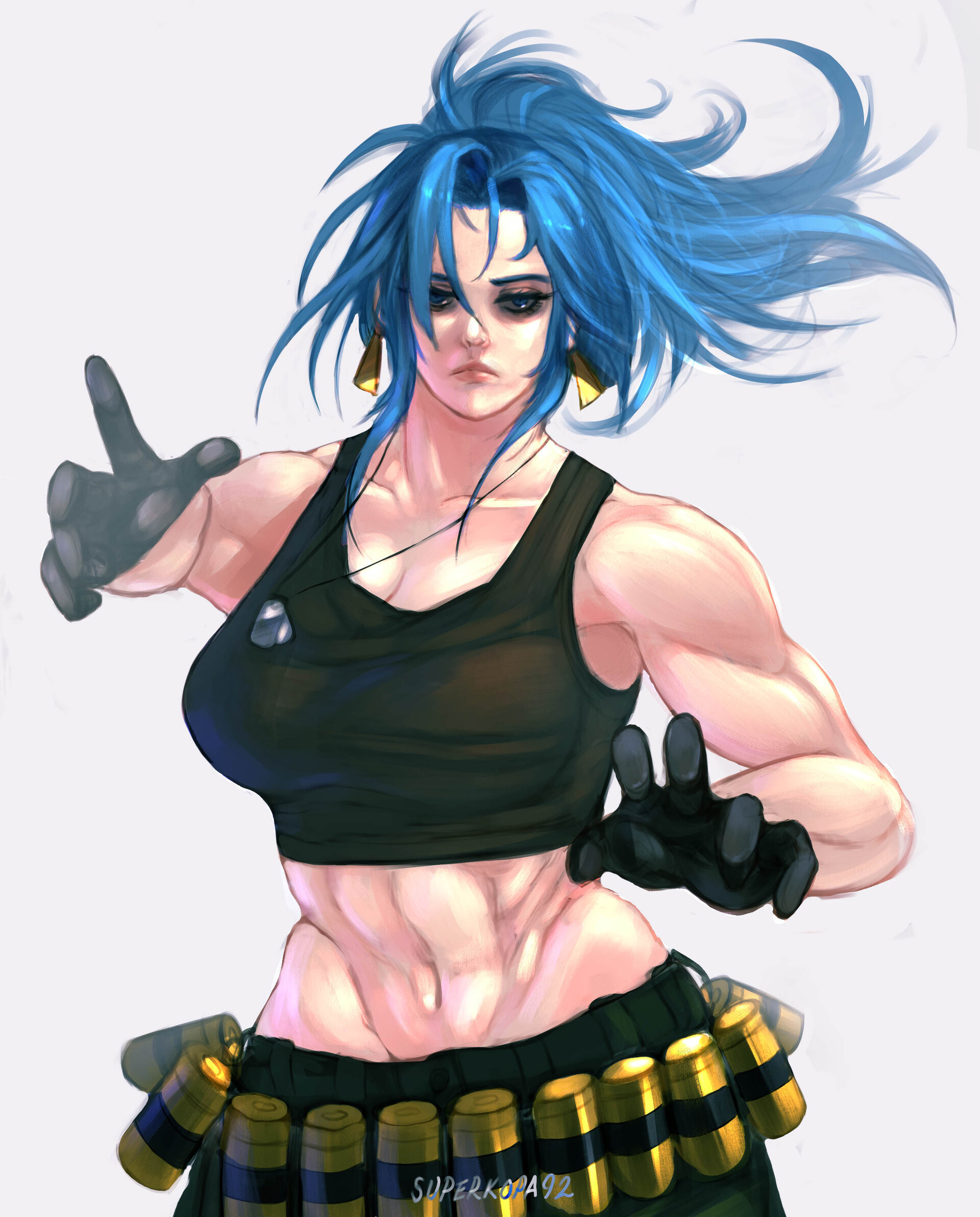 ArtStation - Leona Heidern (King of Fighters)