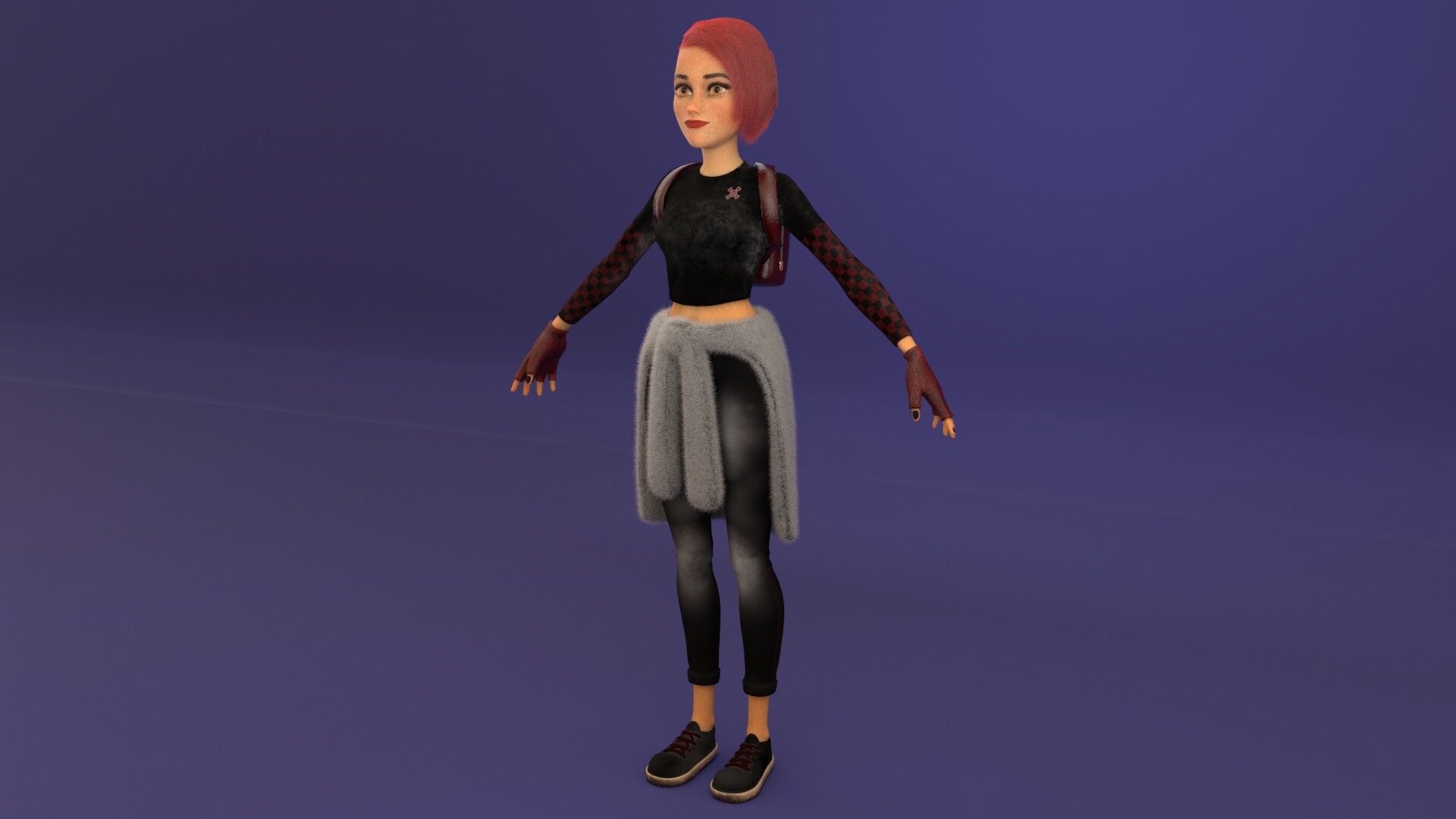 Aleah Brown - Goth Girl - Look Development Project