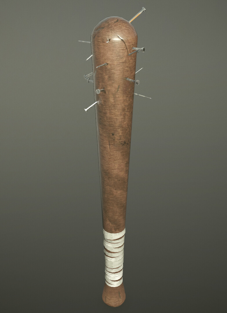 Vukasin Gajic - Game ready weapon Baseball bat with rusty nails