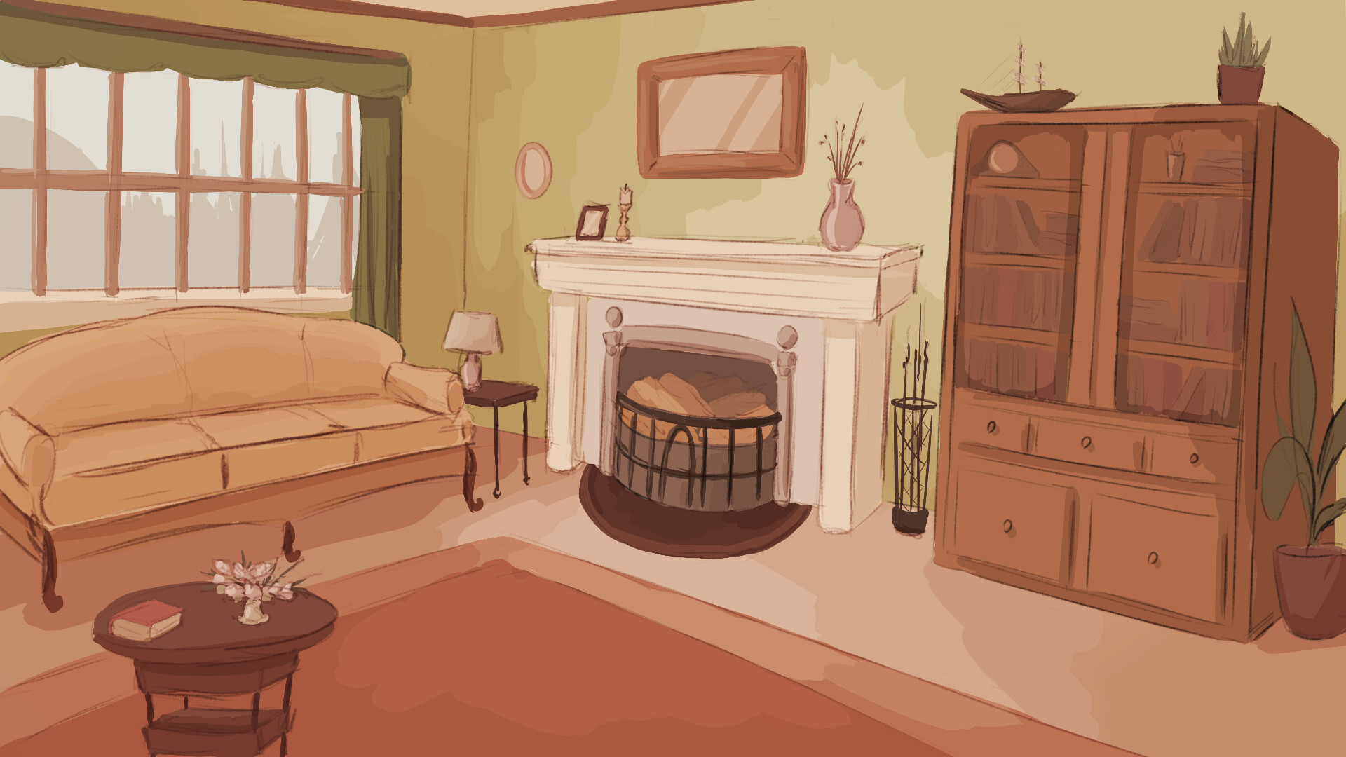 ArtStation - Living room - Background