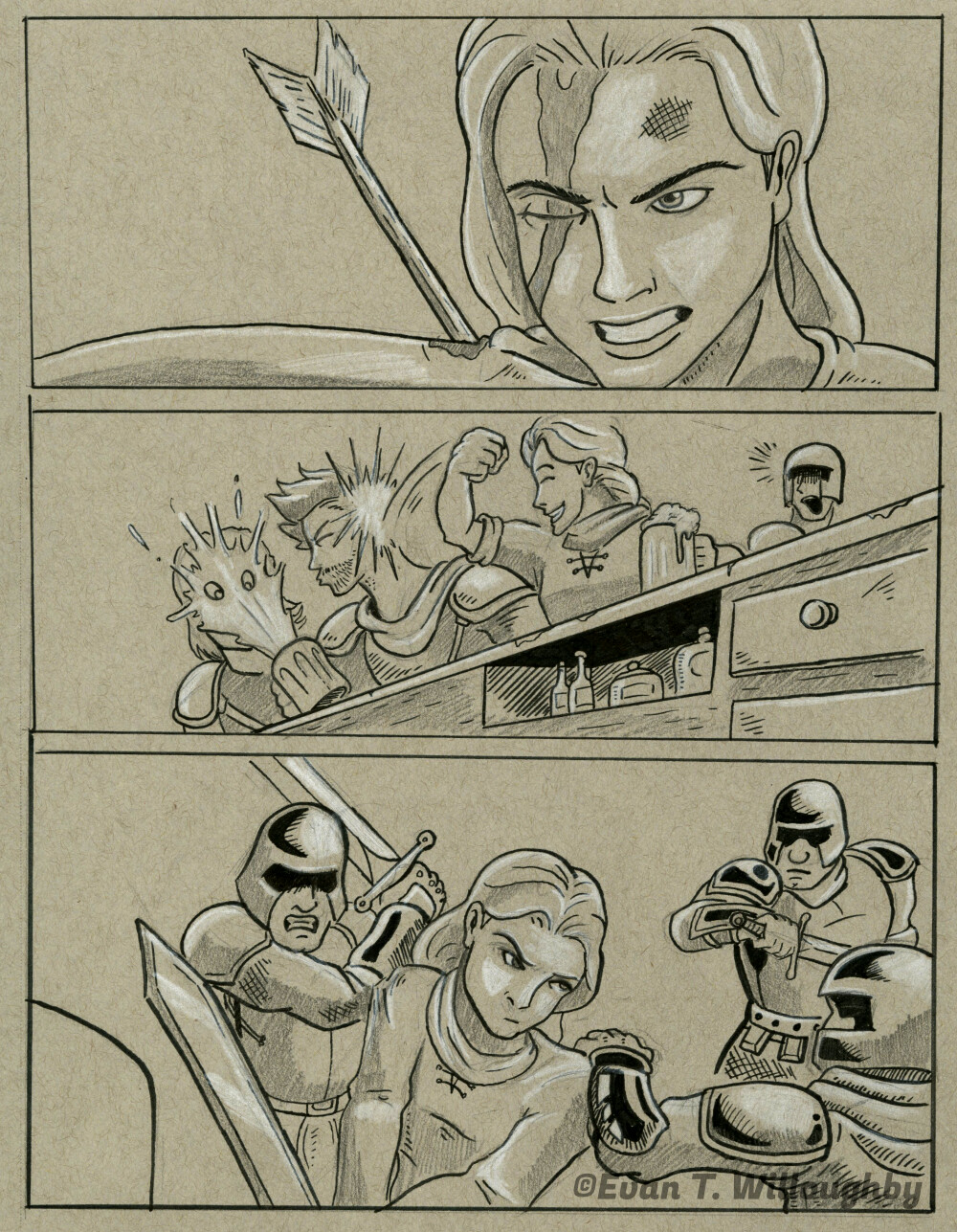 ArtStation - DnD Night _Textless Comic