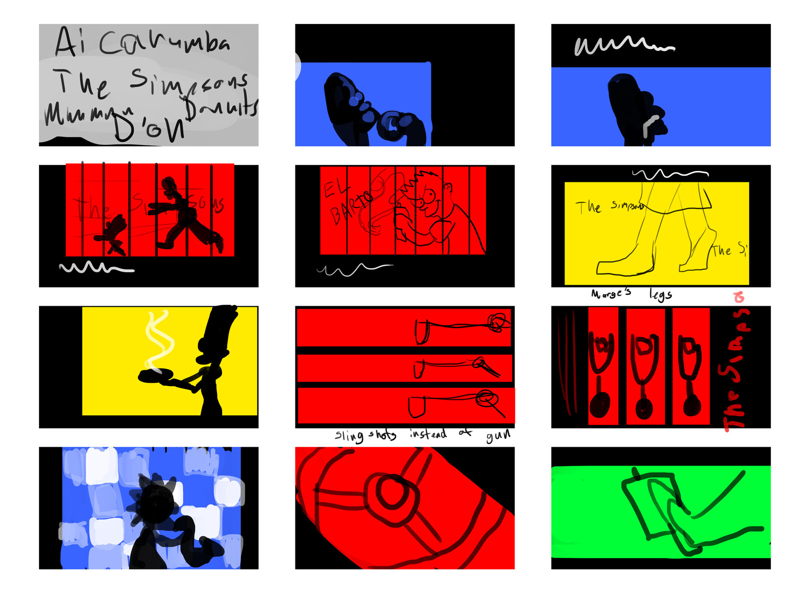 Katherine McSpadden - The Simpsons Cowboy Bebop-Storyboards