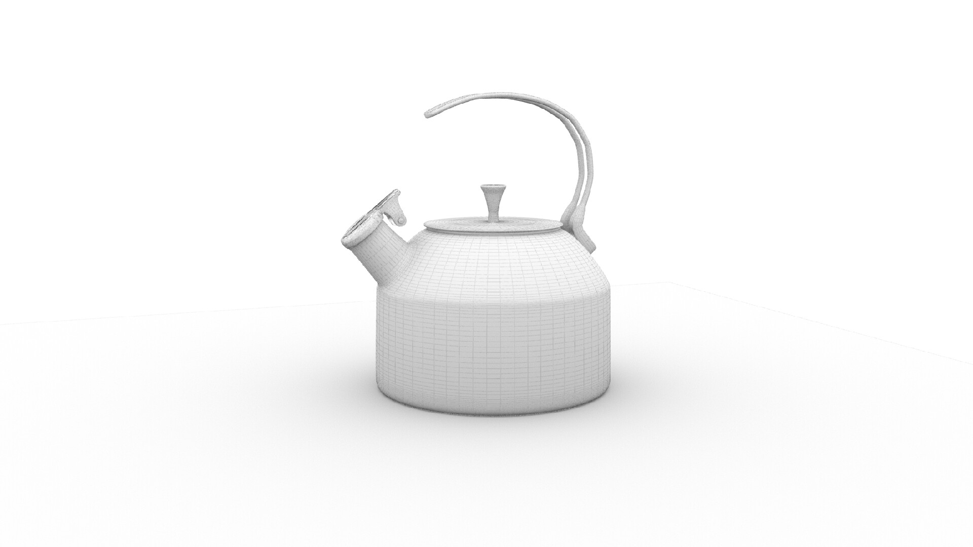 ArtStation - Teapot 3D Wireframe