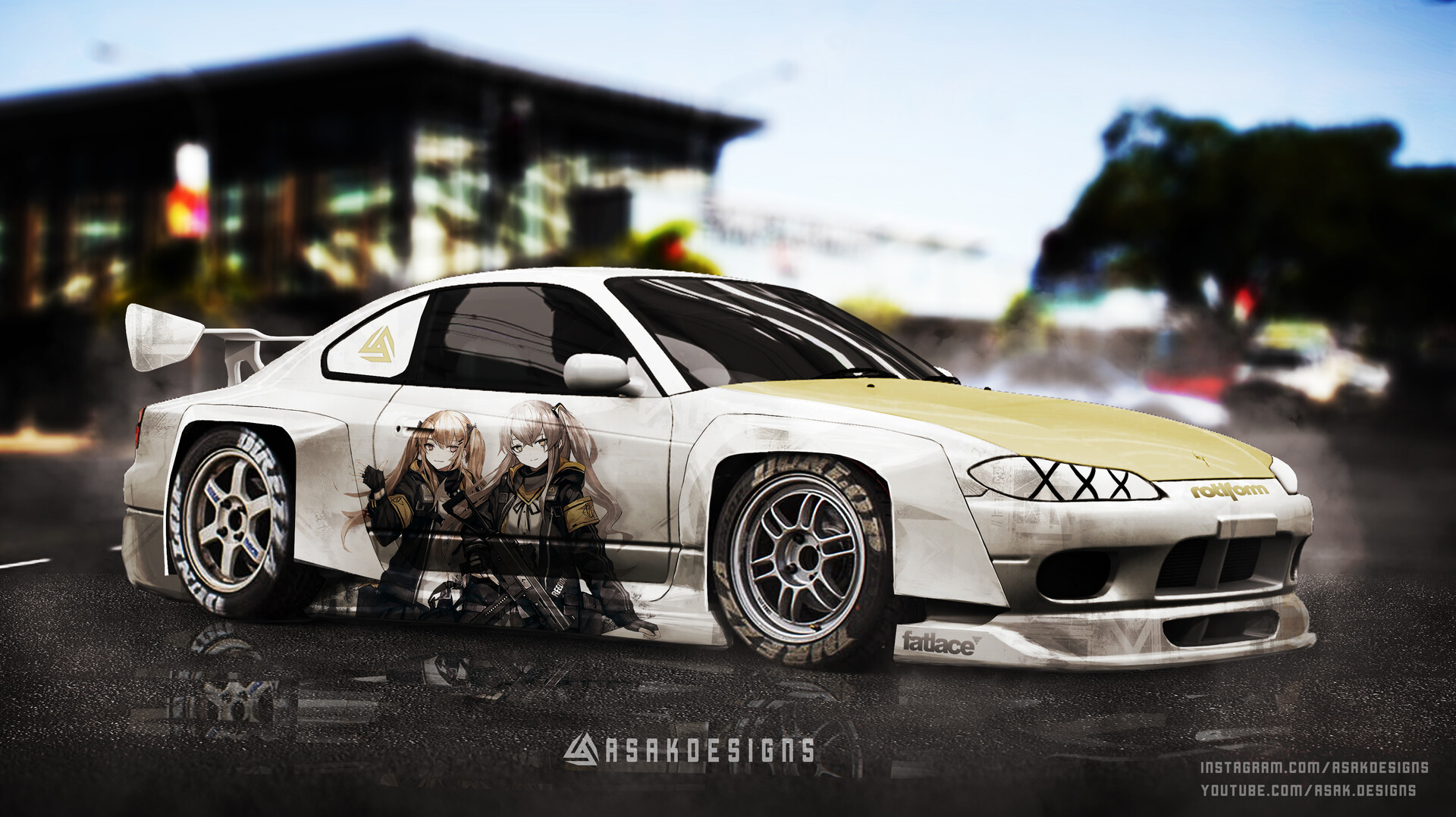 ArtStation - Silvia s15 itasha wrapped