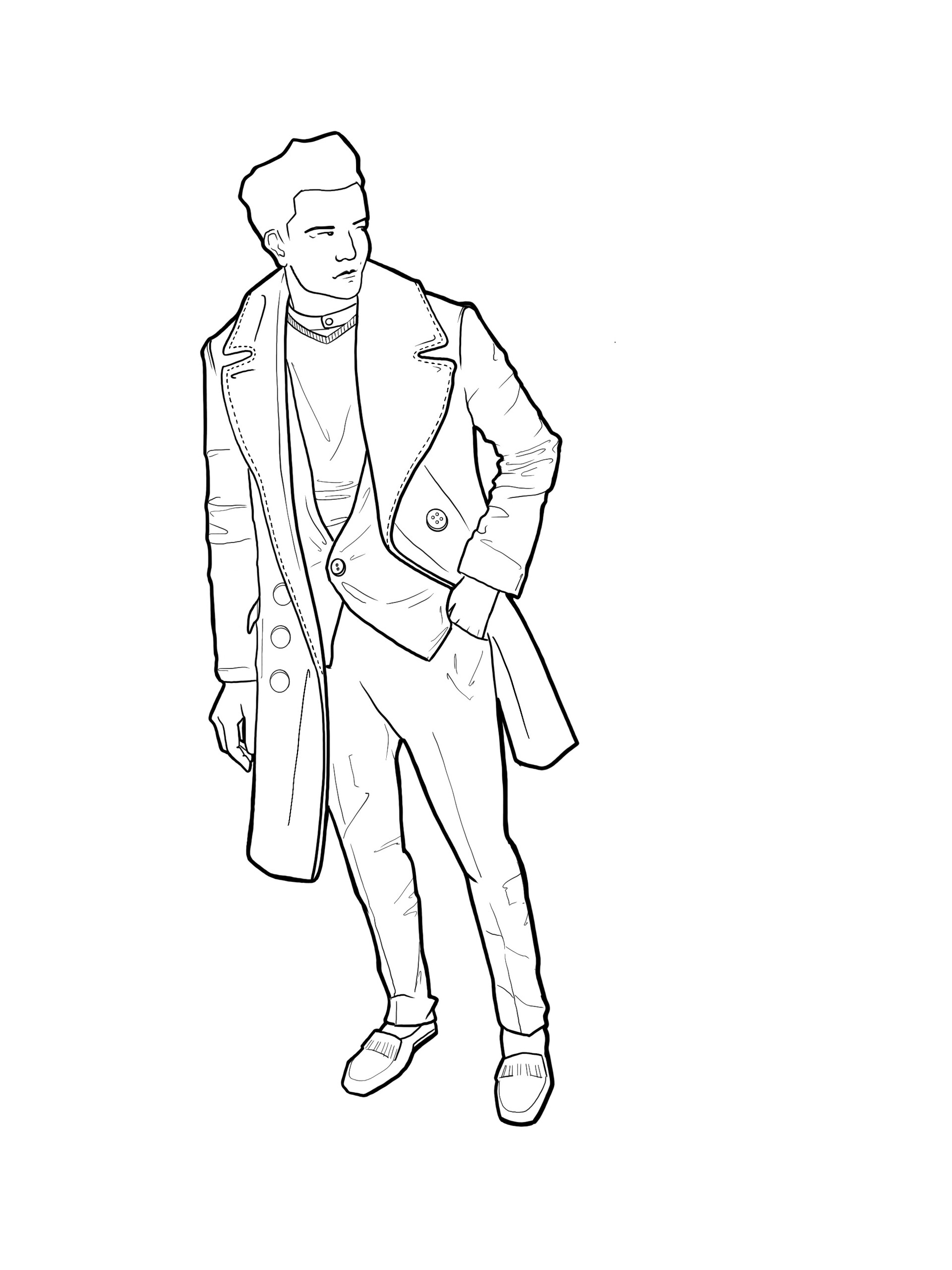 ArtStation - Character Line drawing