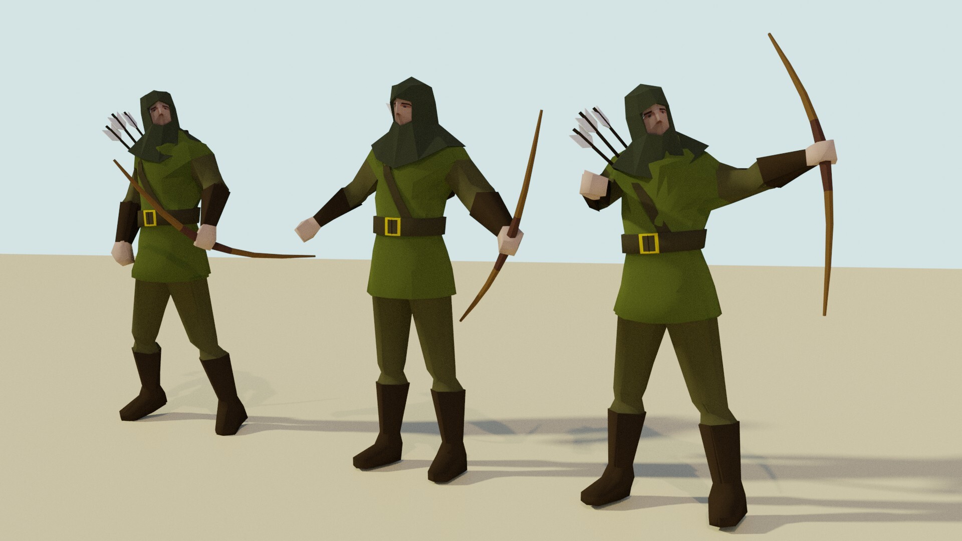 ArtStation - Archer (low-poly)