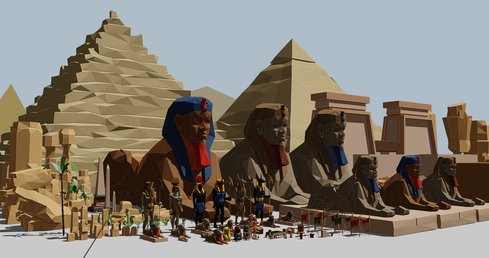 ArtStation - Low Poly Ancient Egypt Pack
