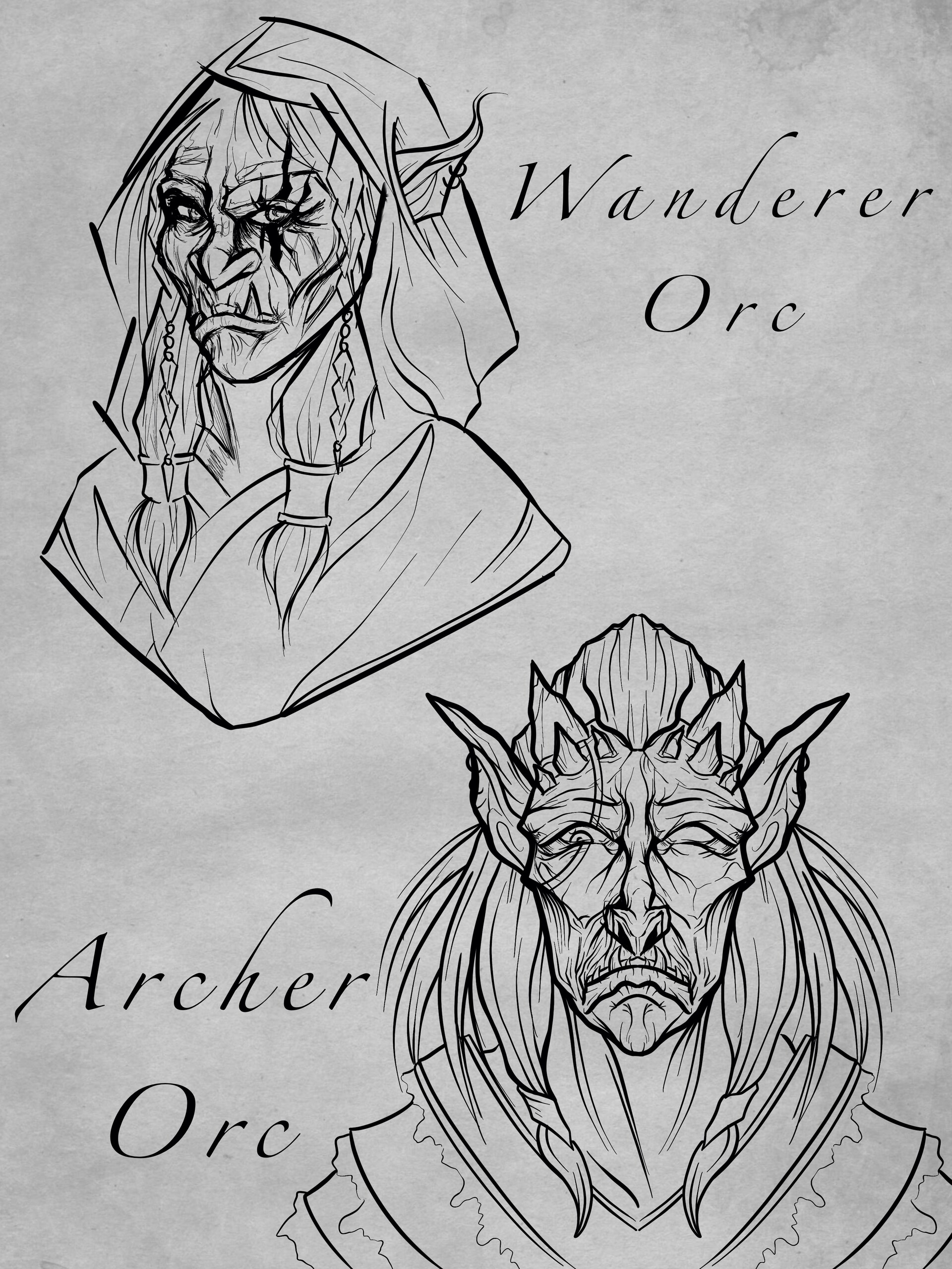 ArtStation - Sketch Orc