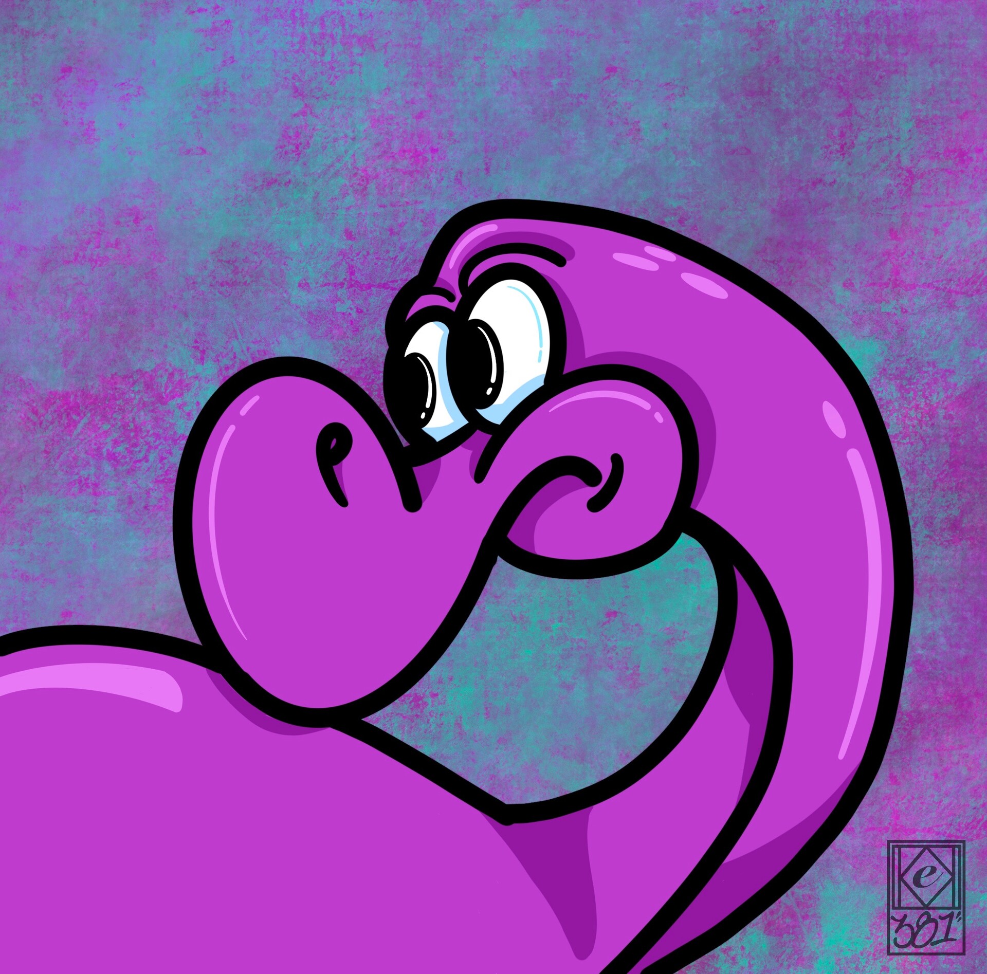 ArtStation - Purple Dino