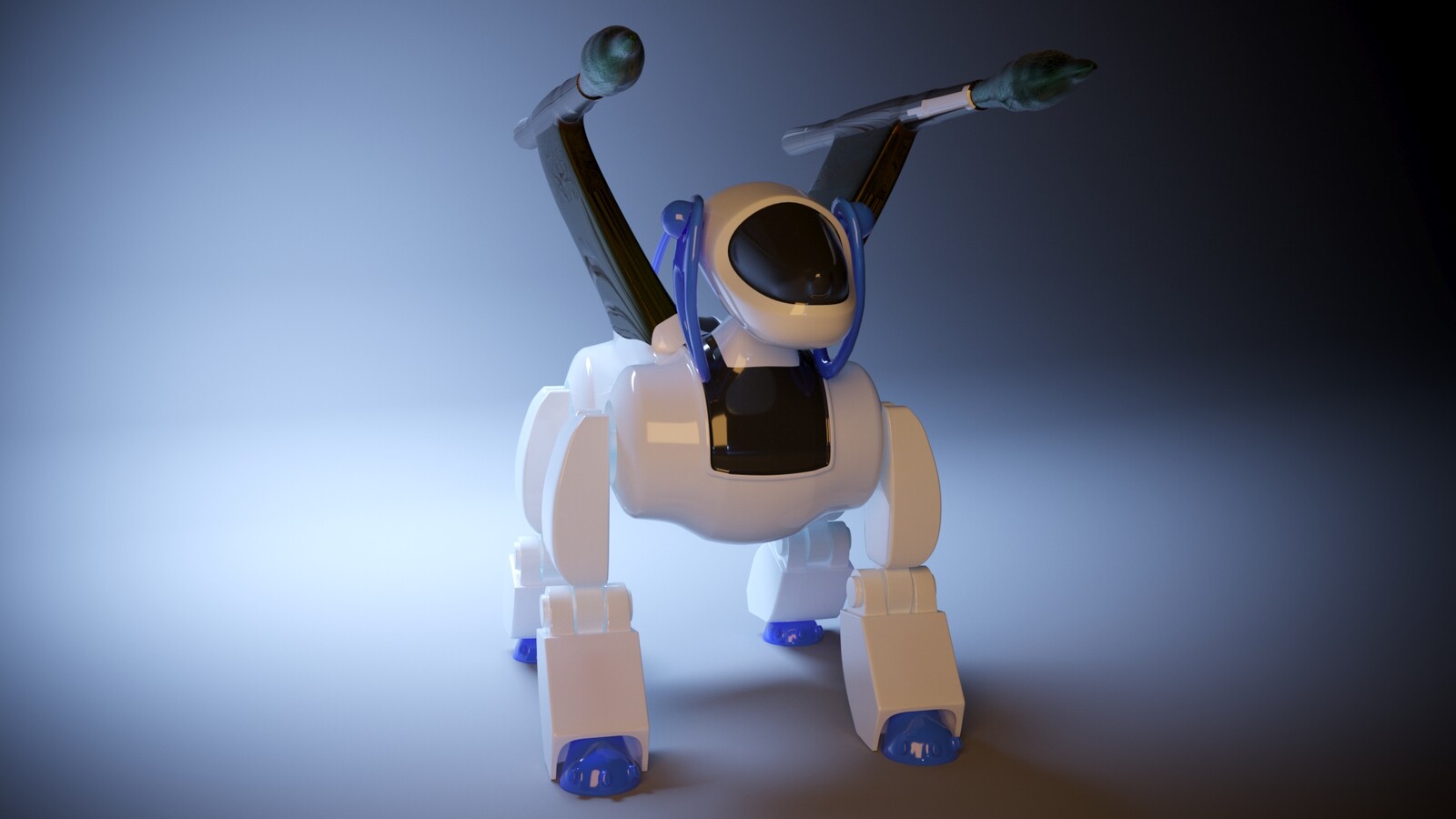 Andrey Nedosekin - Alien and Robogod armed to the teeth