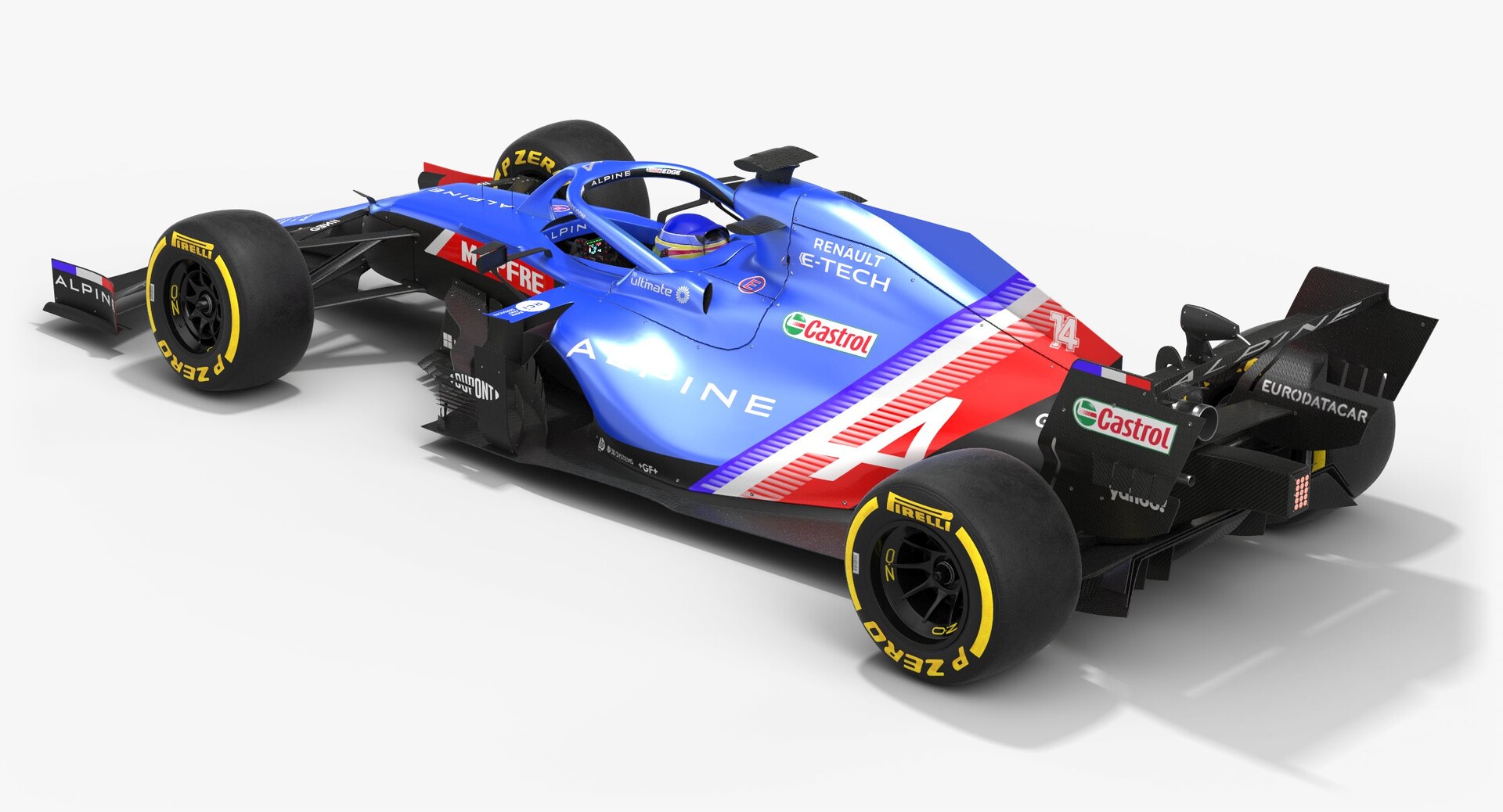 OpticalDreamSoft - Alpine F1 Team A521 2021 Formula 1 race car 3D model