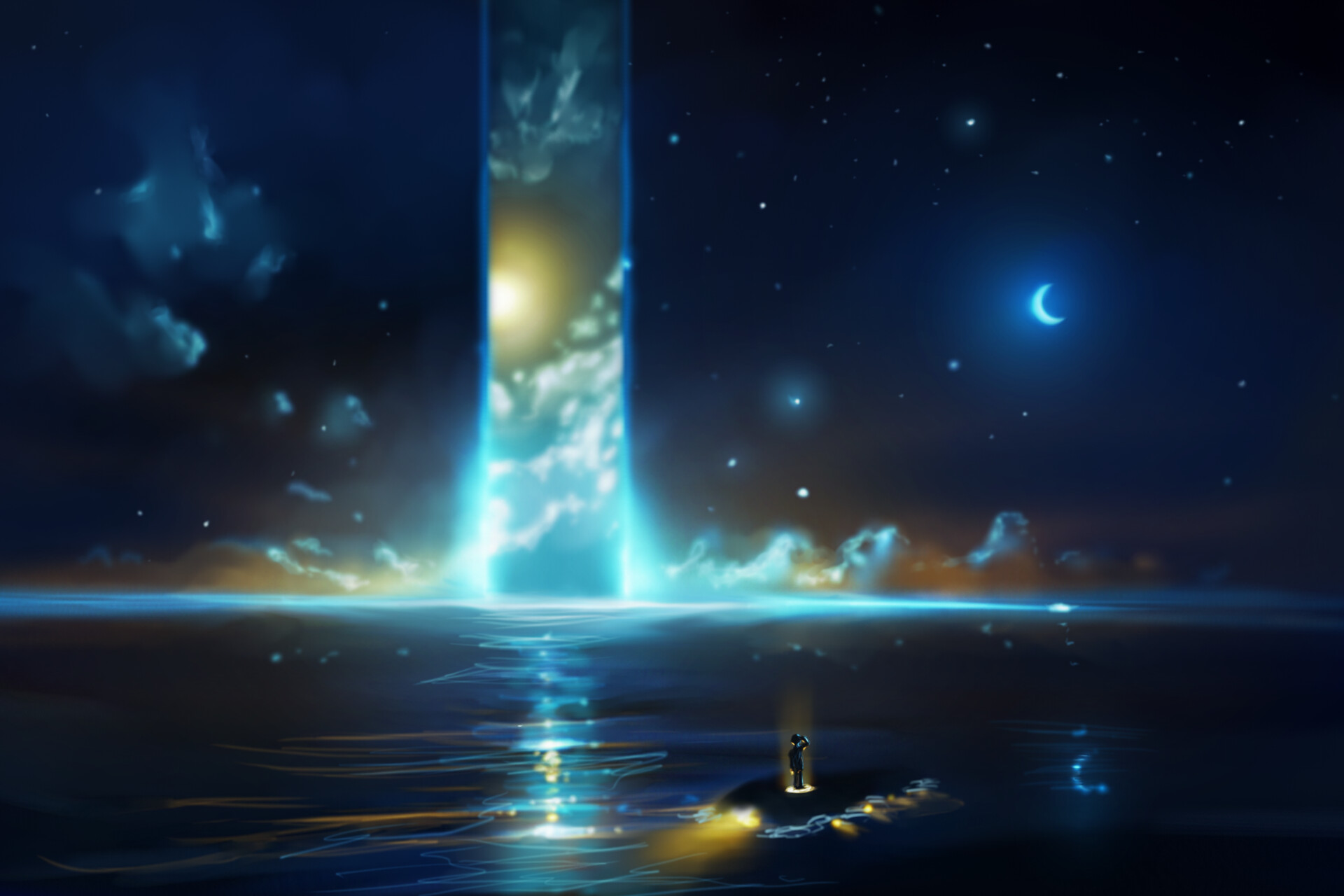 ArtStation - Ocean At Night