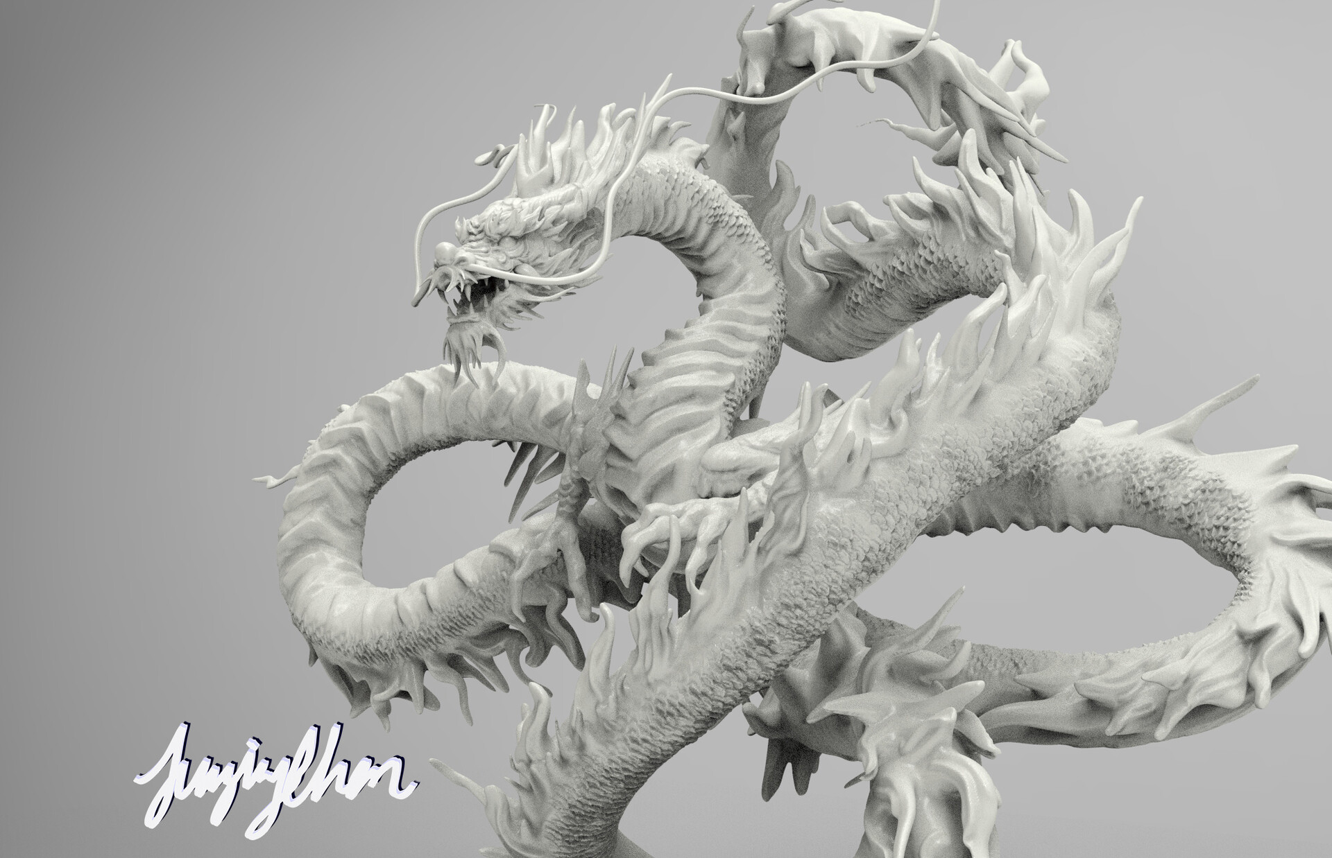 ArtStation - Chinese dragon (Long)