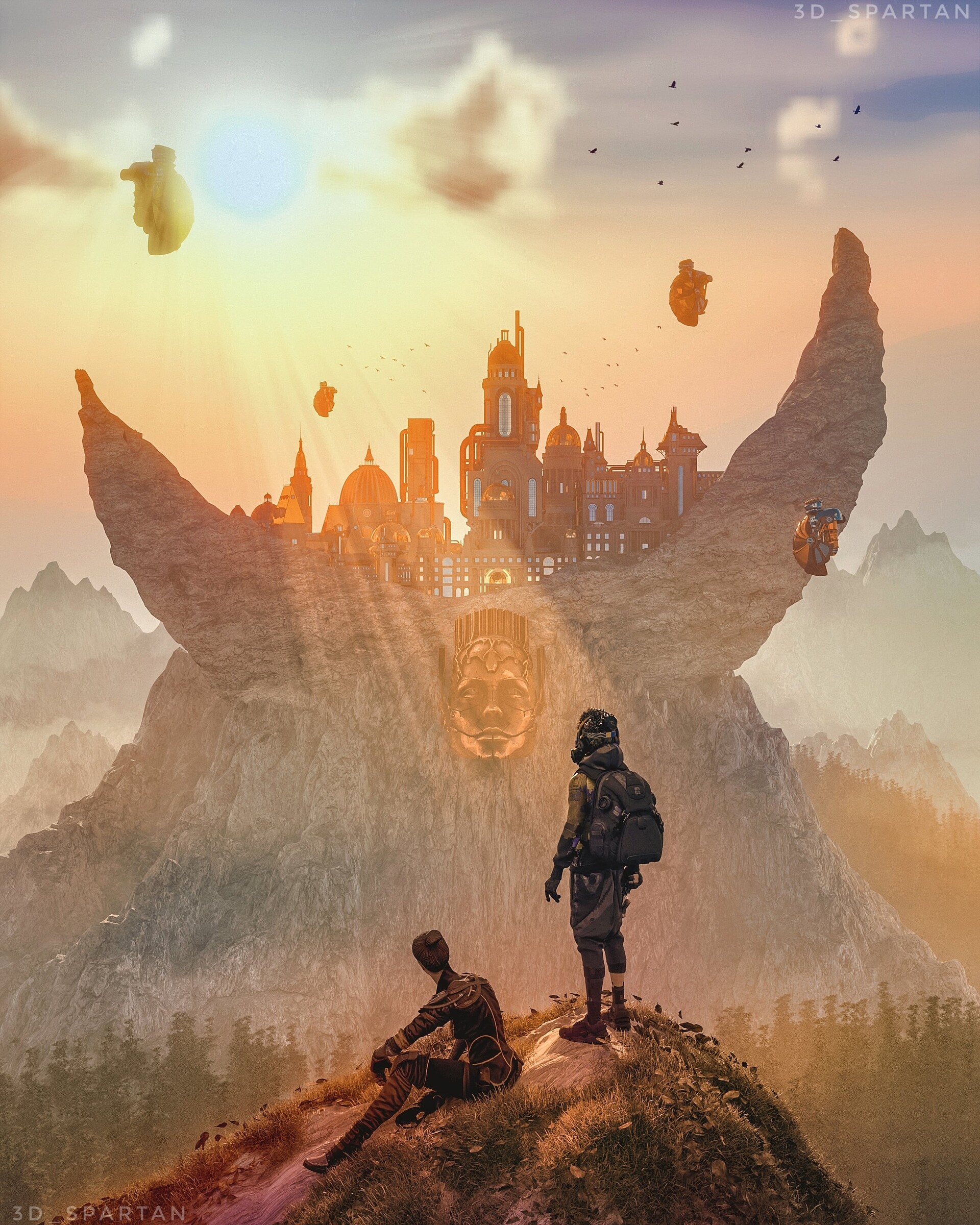 ArtStation - CITY OF THE FALLEN ANGEL