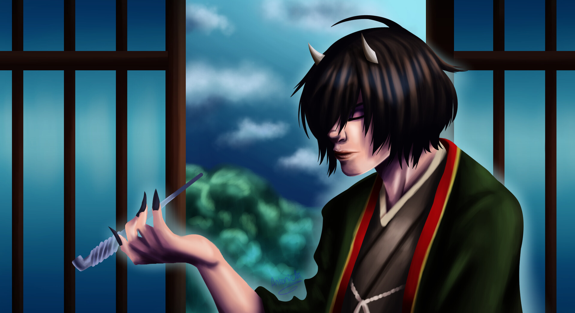 ArtStation - Ogre God from Kakuriyo no Yadomeshi