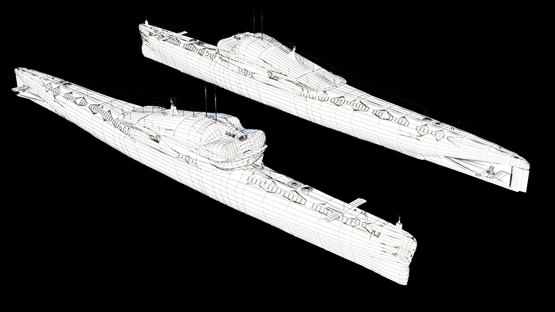 Tim Samedov - Project 665 Whiskey Long Bin submarine 3d model