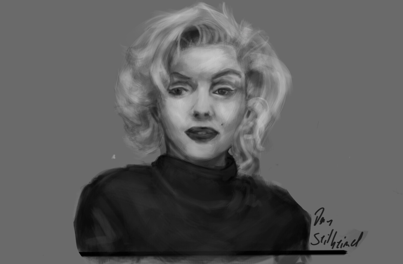 ArtStation - Marilyn Monroe Portrait study