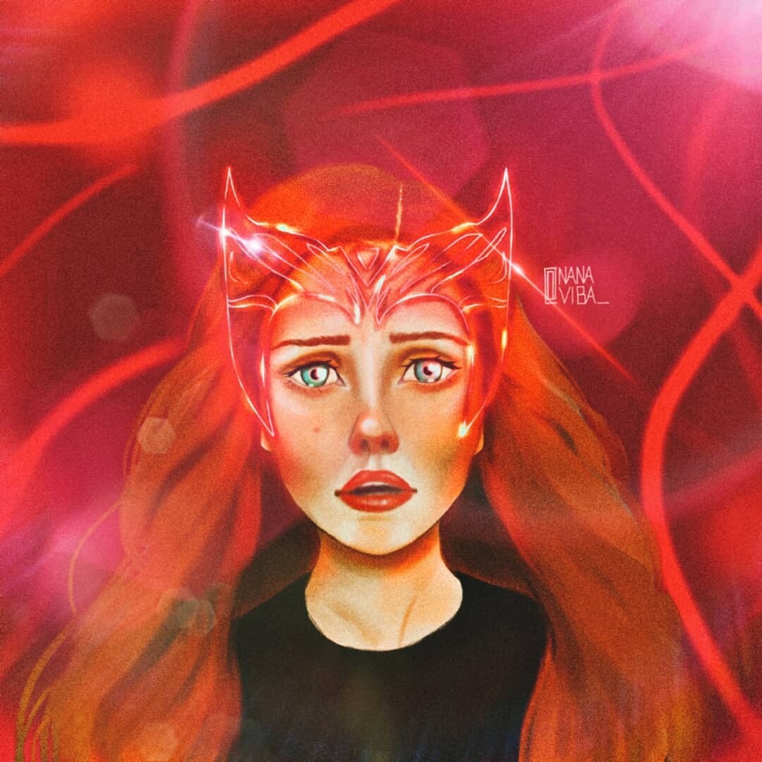 ArtStation - Wanda Maximoff - WandaVision fanart