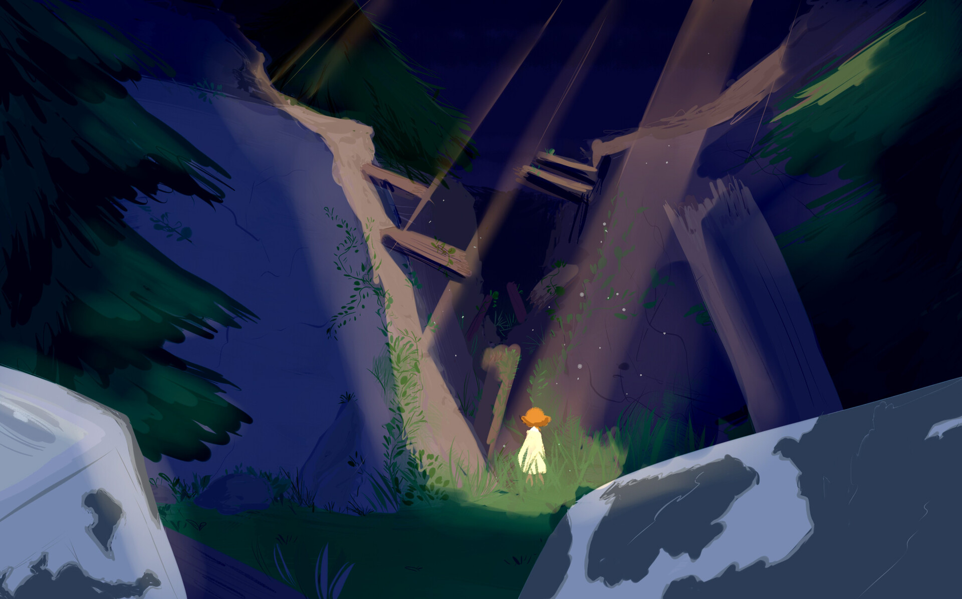 ArtStation - concept art: fallen leaves