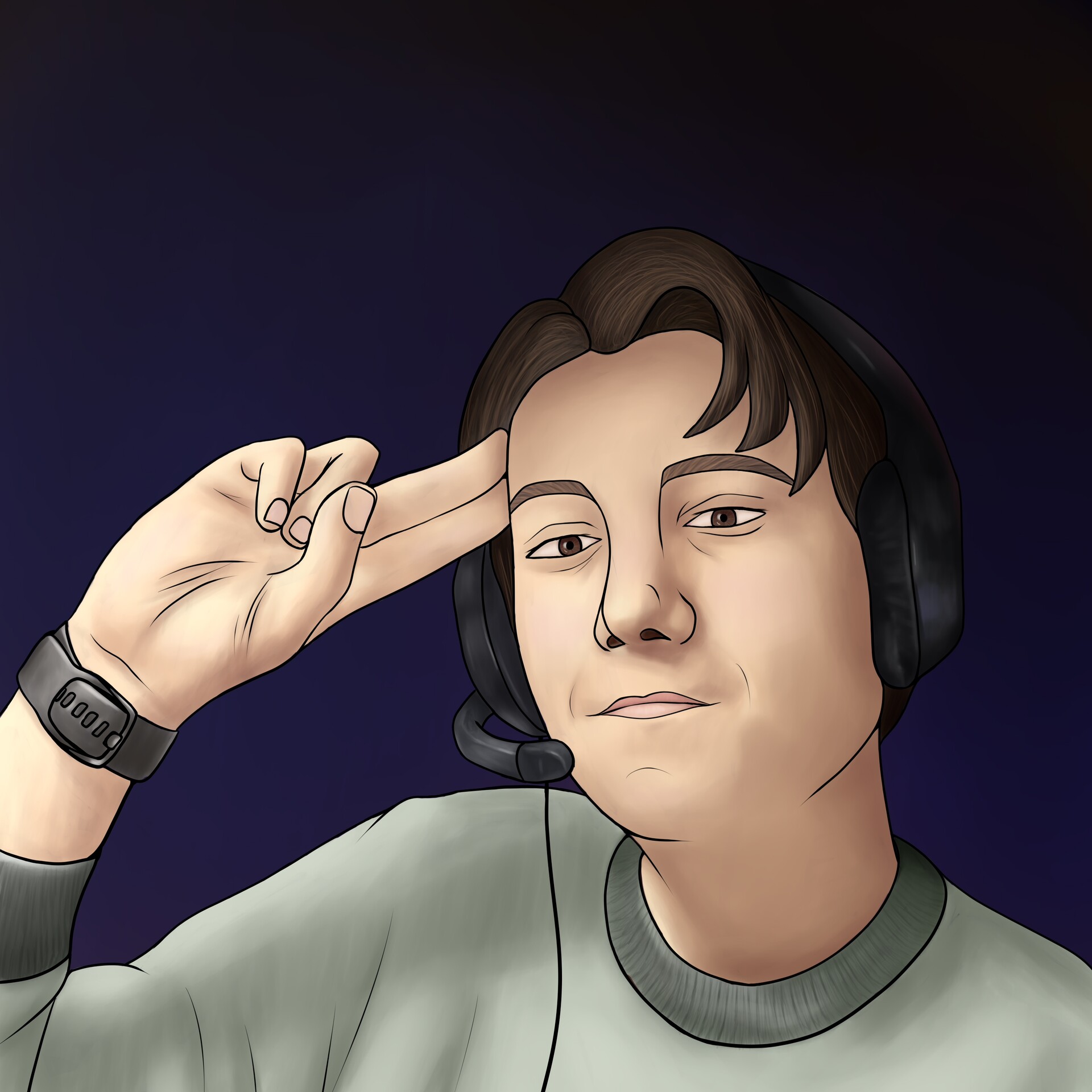 ArtStation - Portrait of a friend