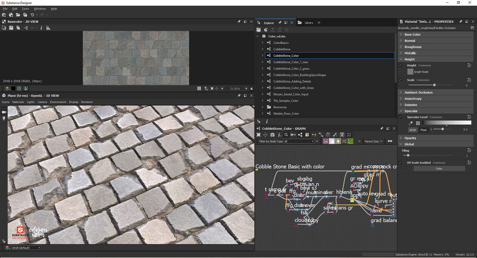 Edison - Substance Designer Color Basics