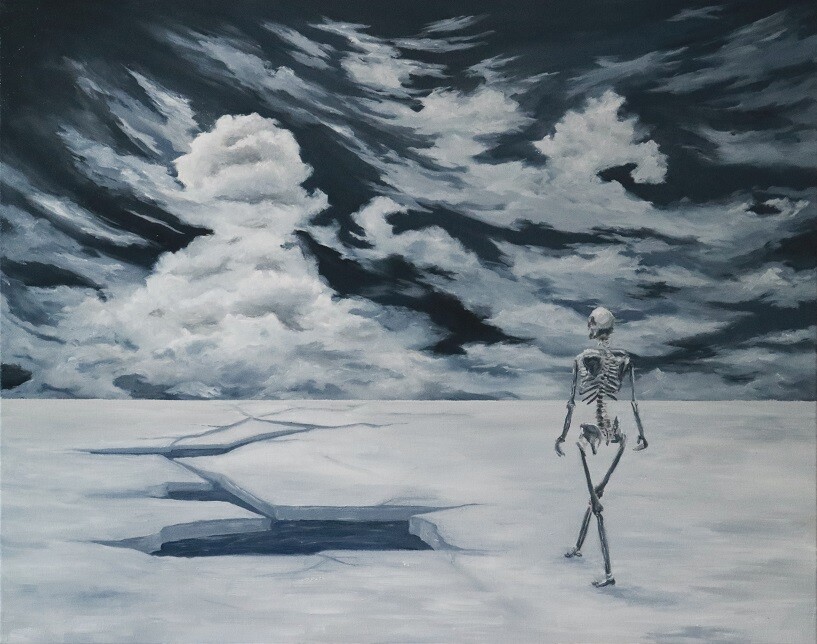 ArtStation - Silence, oil on canvas