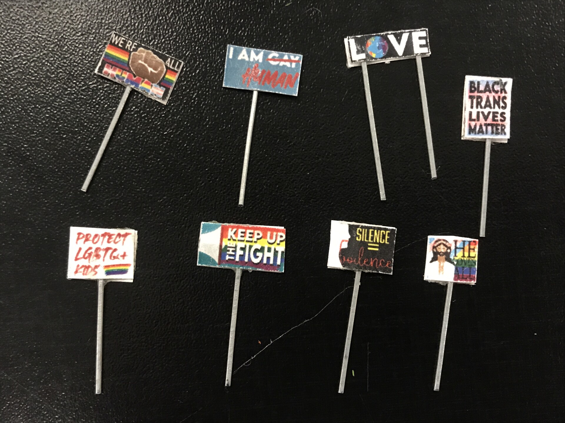 Beth "Beebs" Vincent - Miniature protest diorama