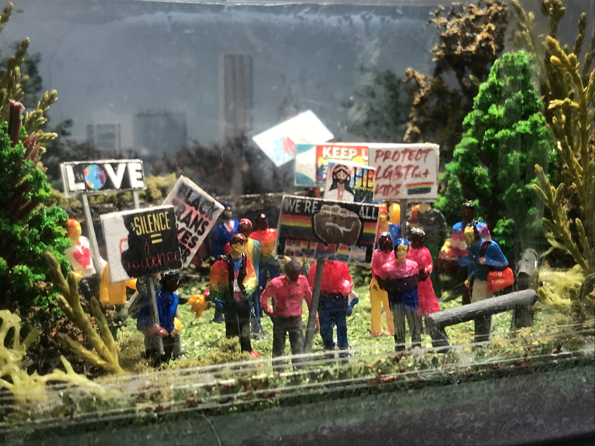 Beth "Beebs" Vincent - Miniature protest diorama