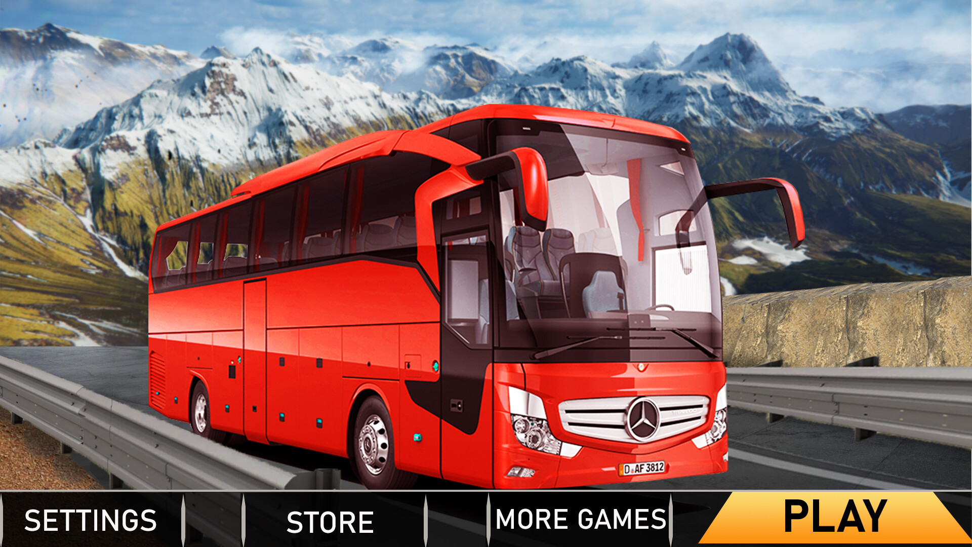 ArtStation - bus simmulator game ui and ux