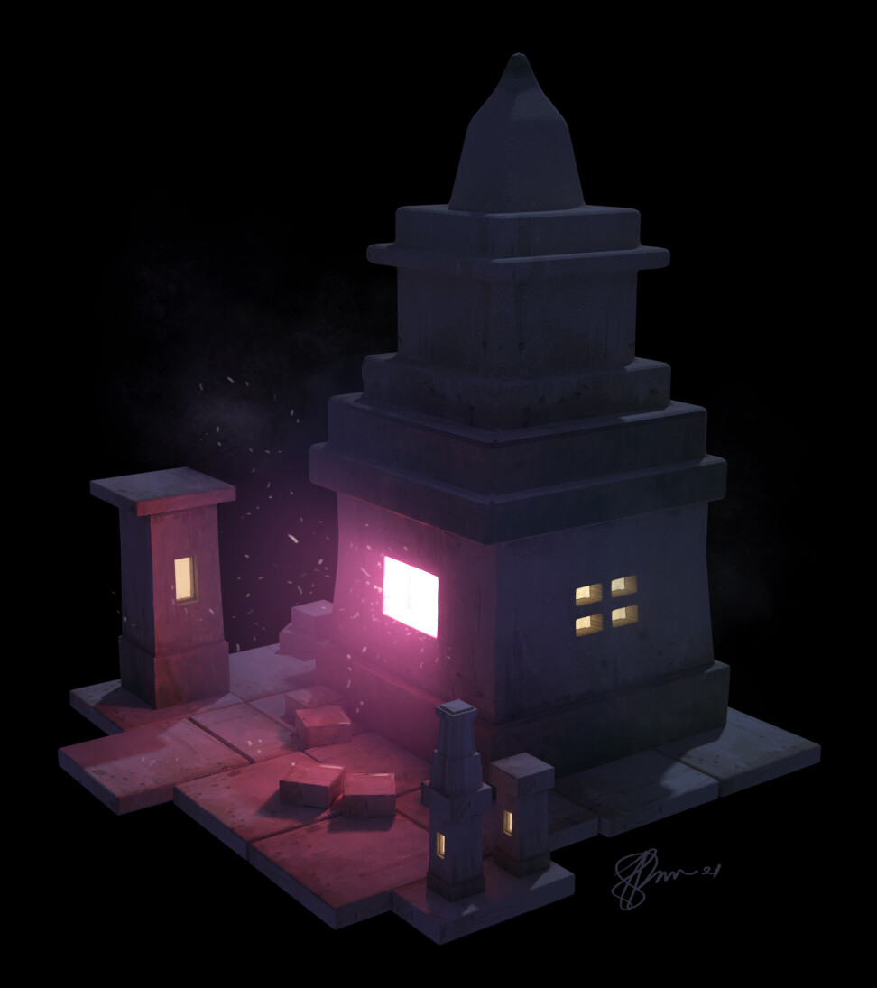 ArtStation - Glowing Temple