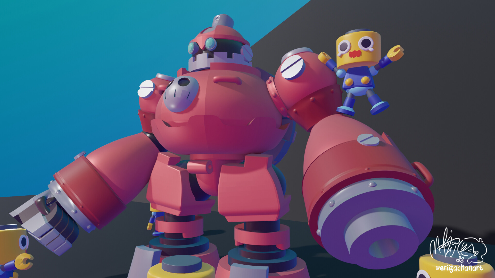 Eriiza-chan - Gustaff and Servbots