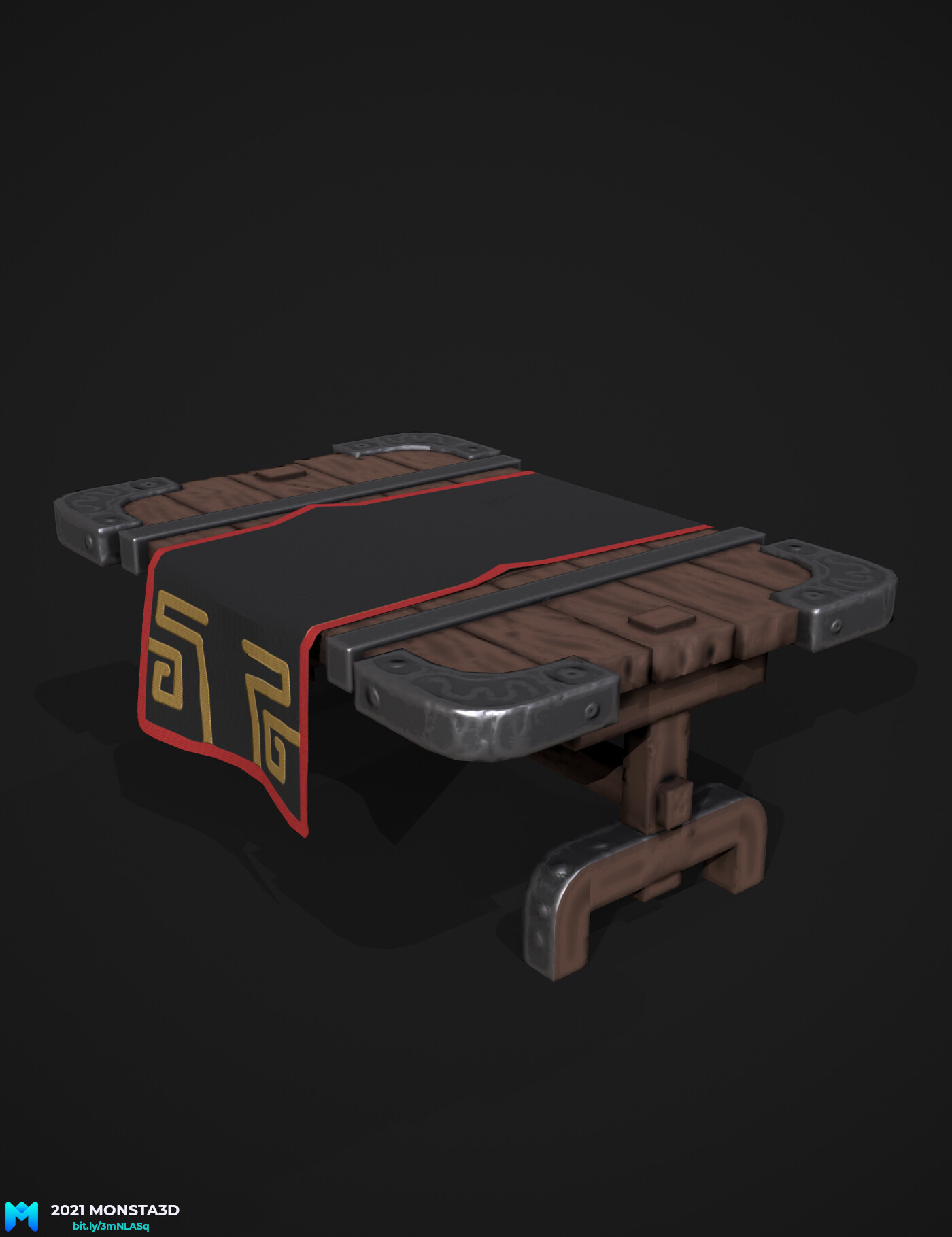 ArtStation - medival stylized pbr table game asset