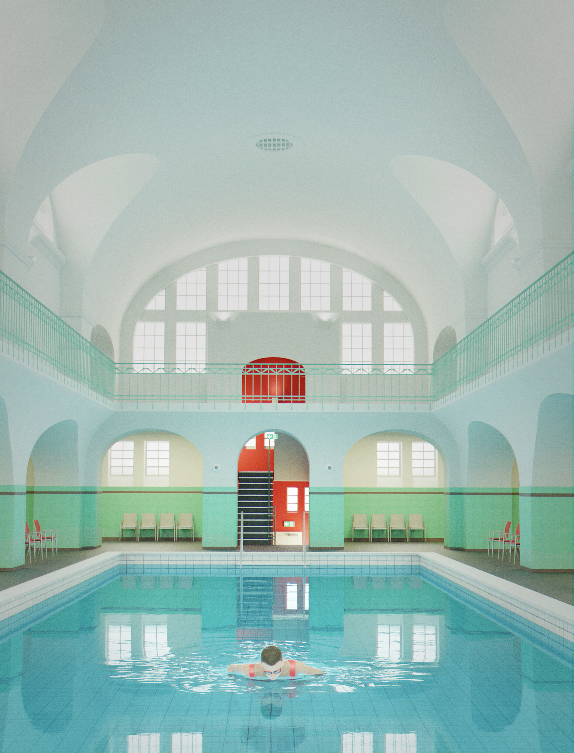 ArtStation - Wes Anderson - A Soft Dive in Symmetry