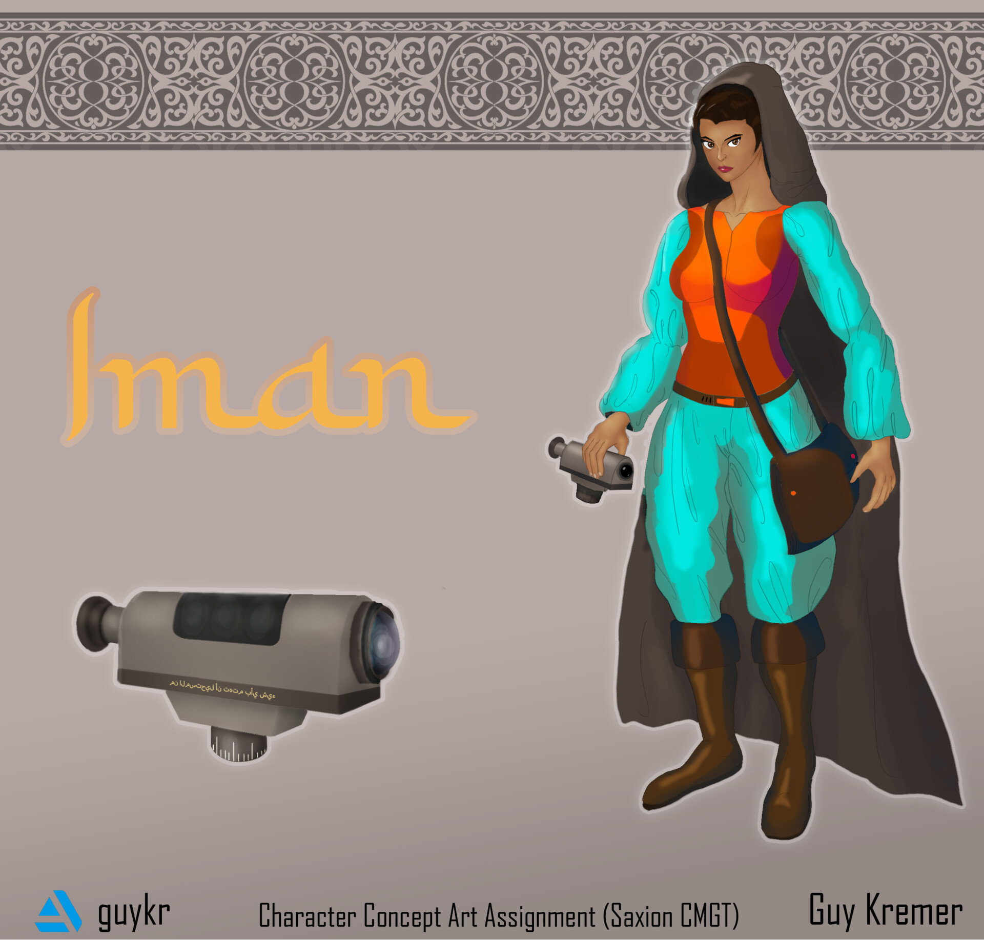 ArtStation - 2D Character Concept - Iman