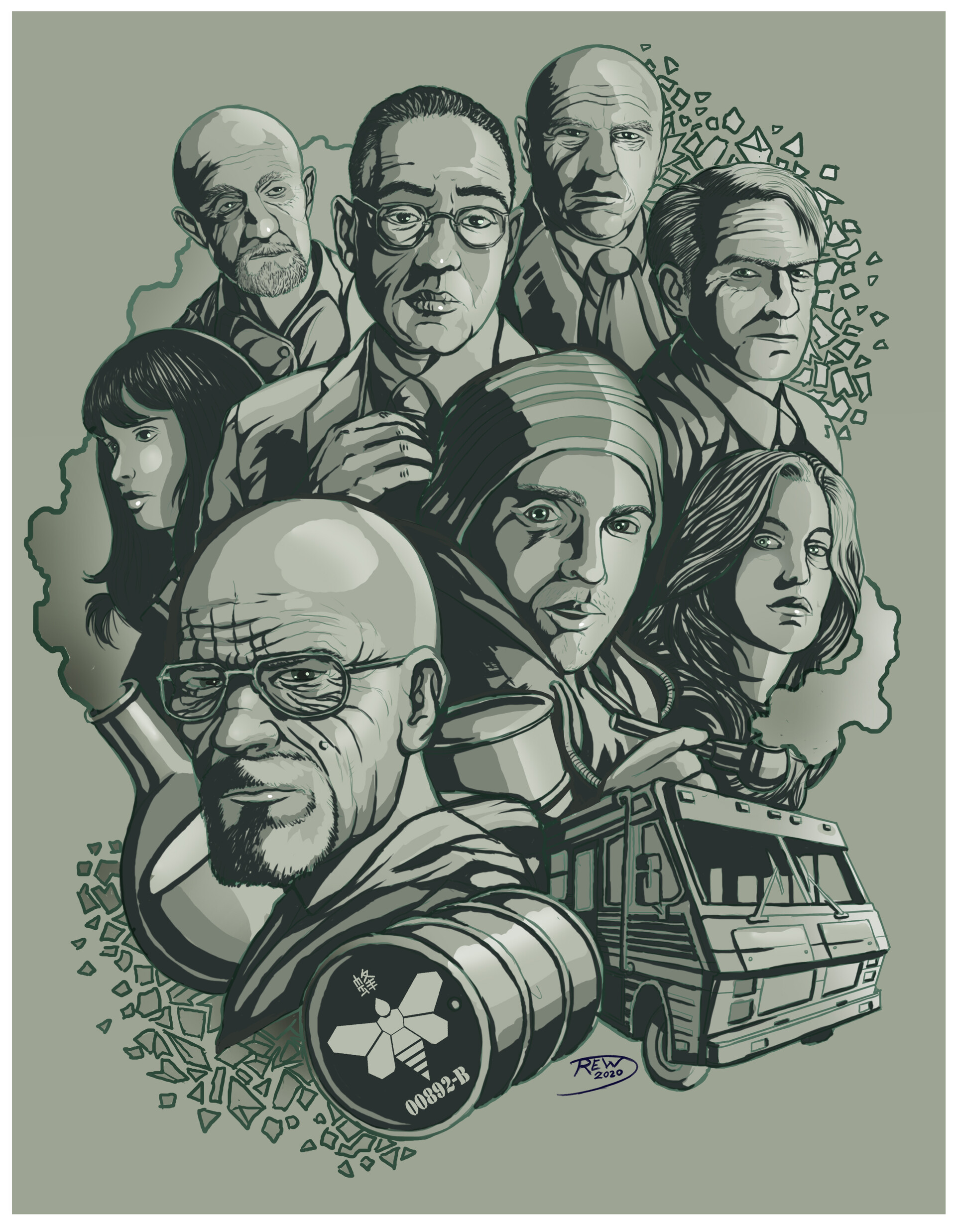 Breaking Bad Fan Art Gallery Breaking Bad Fan Art To Aid Your Walter