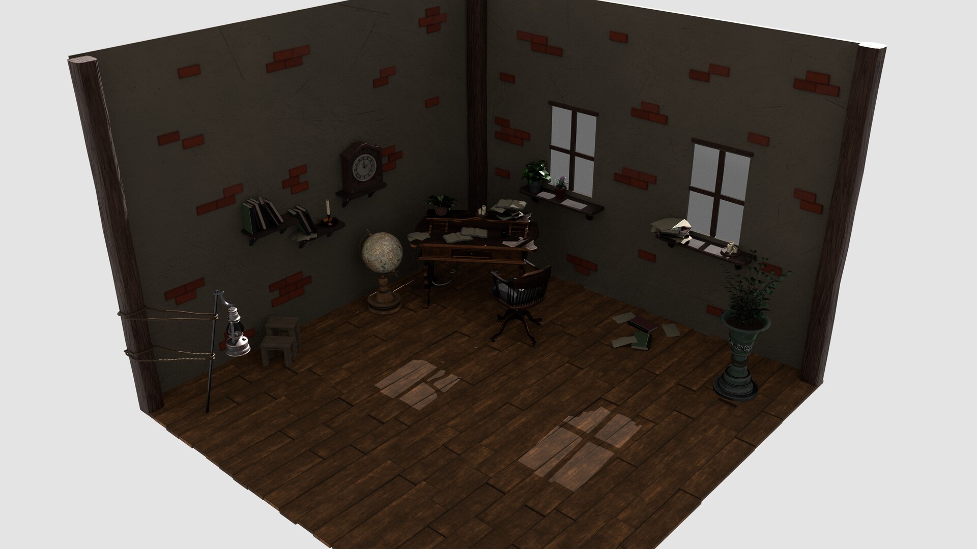 ArtStation - Old Study Textured