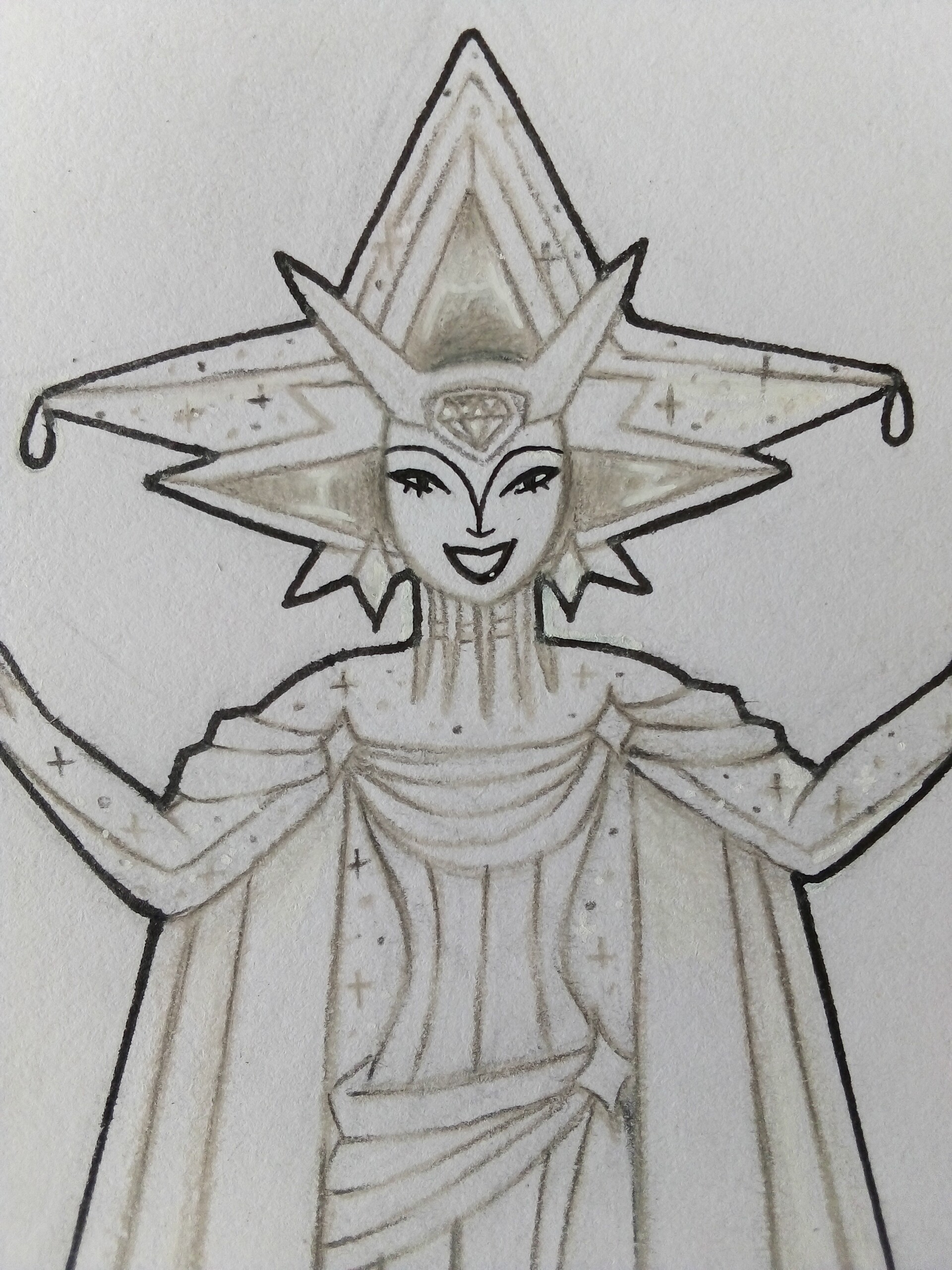 how to draw white diamond