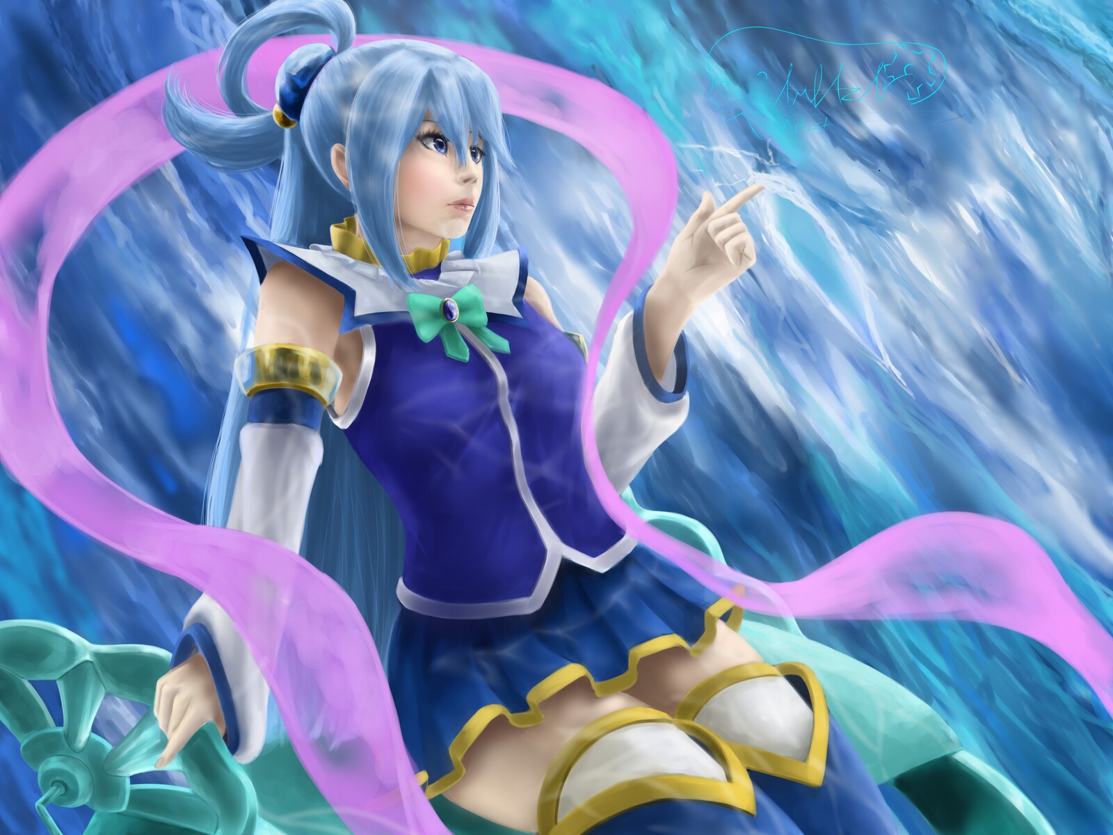 Antazar draw - Aqua - Konosuba